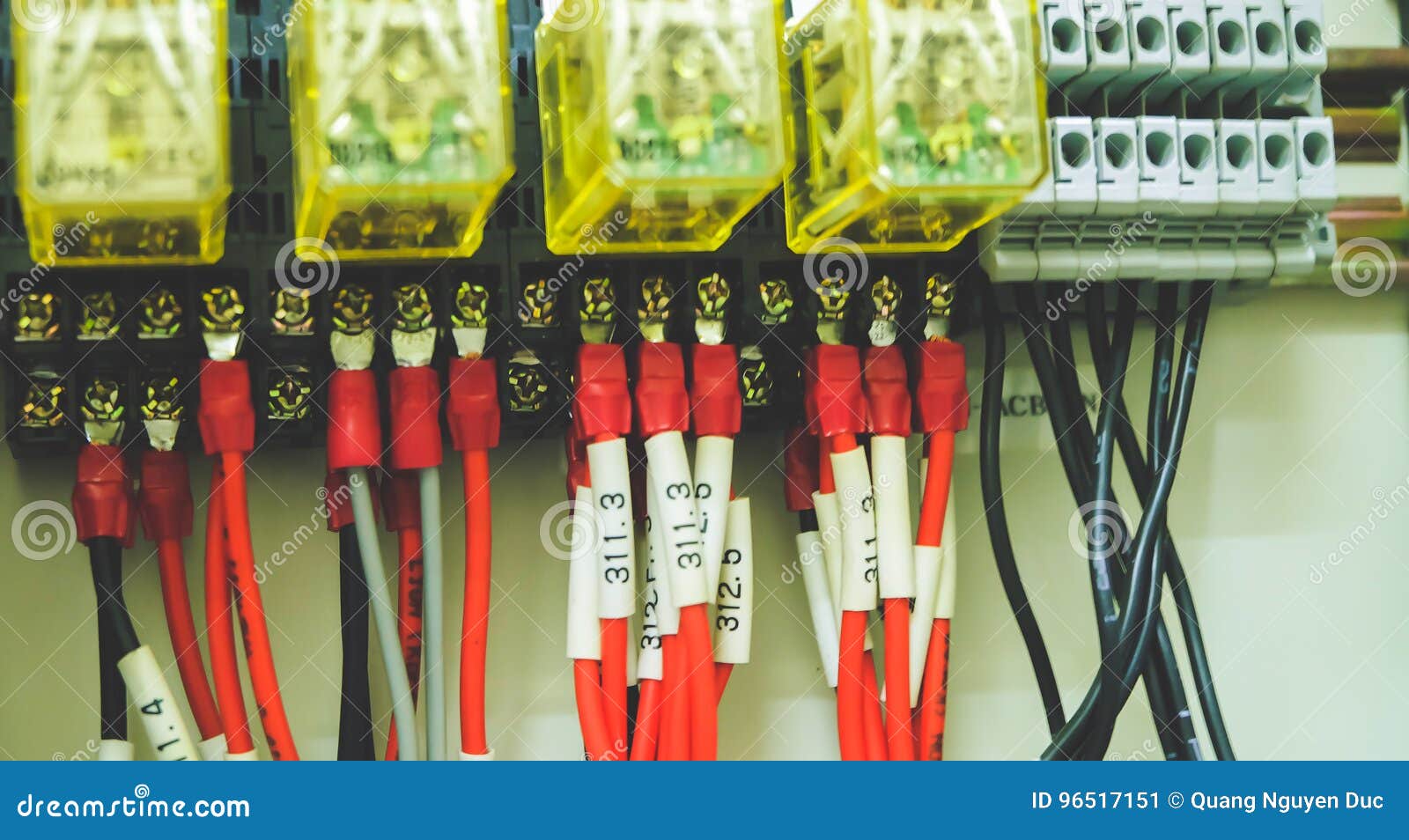 PLC Cabling stock image. Image of industrial, network - 96517151