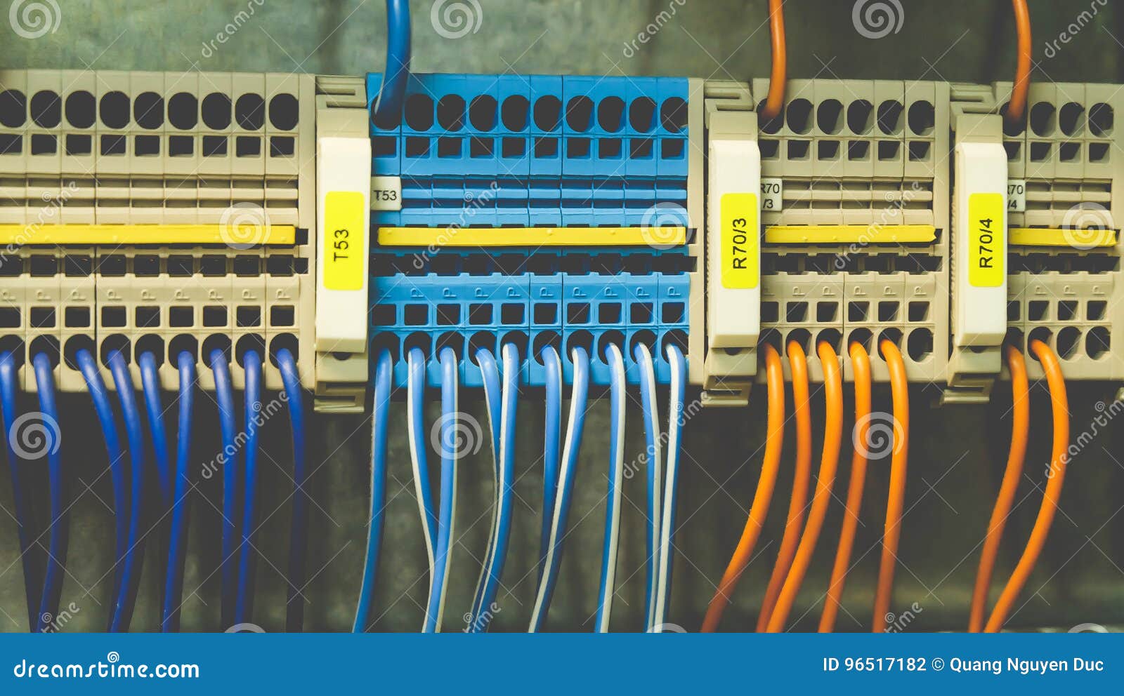 PLC Cabling stock photo. Image of industry, metal, automation - 96517182