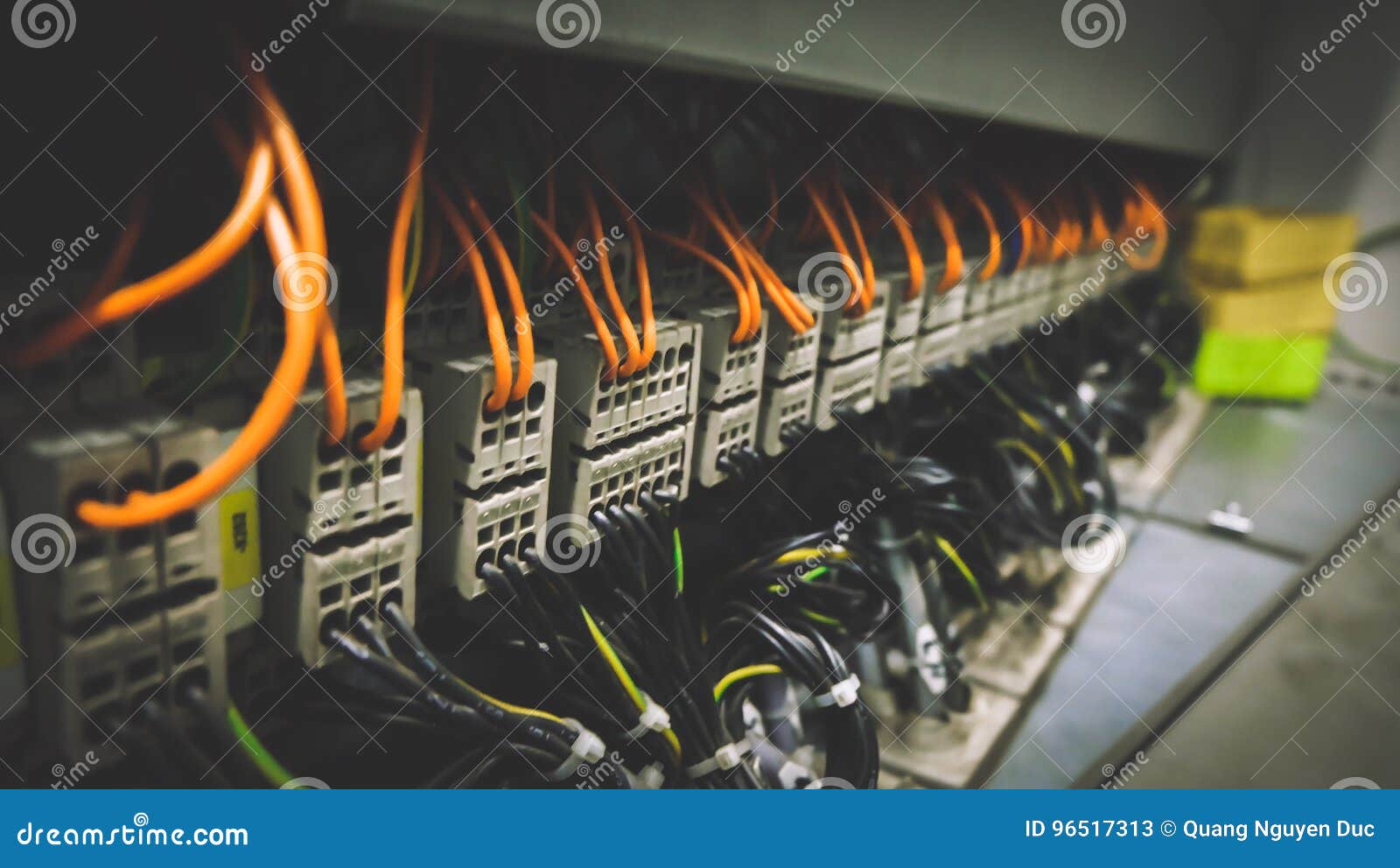 PLC Cabling stock image. Image of connect, component - 96517313