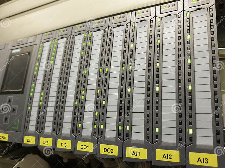 PLC Computer, PLC Programmable Logic Controller Stock Photo - Image of ...
