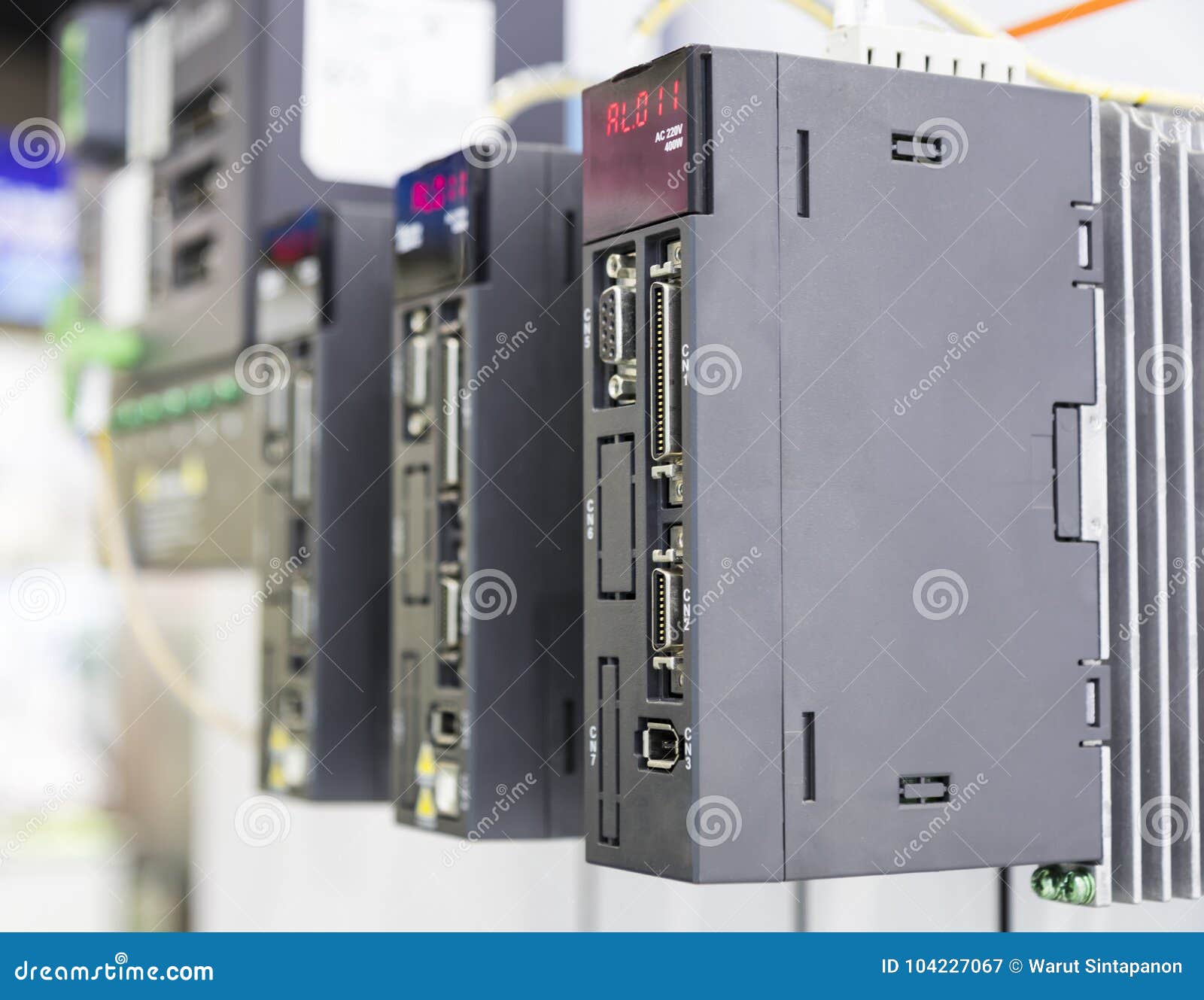 The PLC Controller for Industrial Machine Stock Image - Image of ...