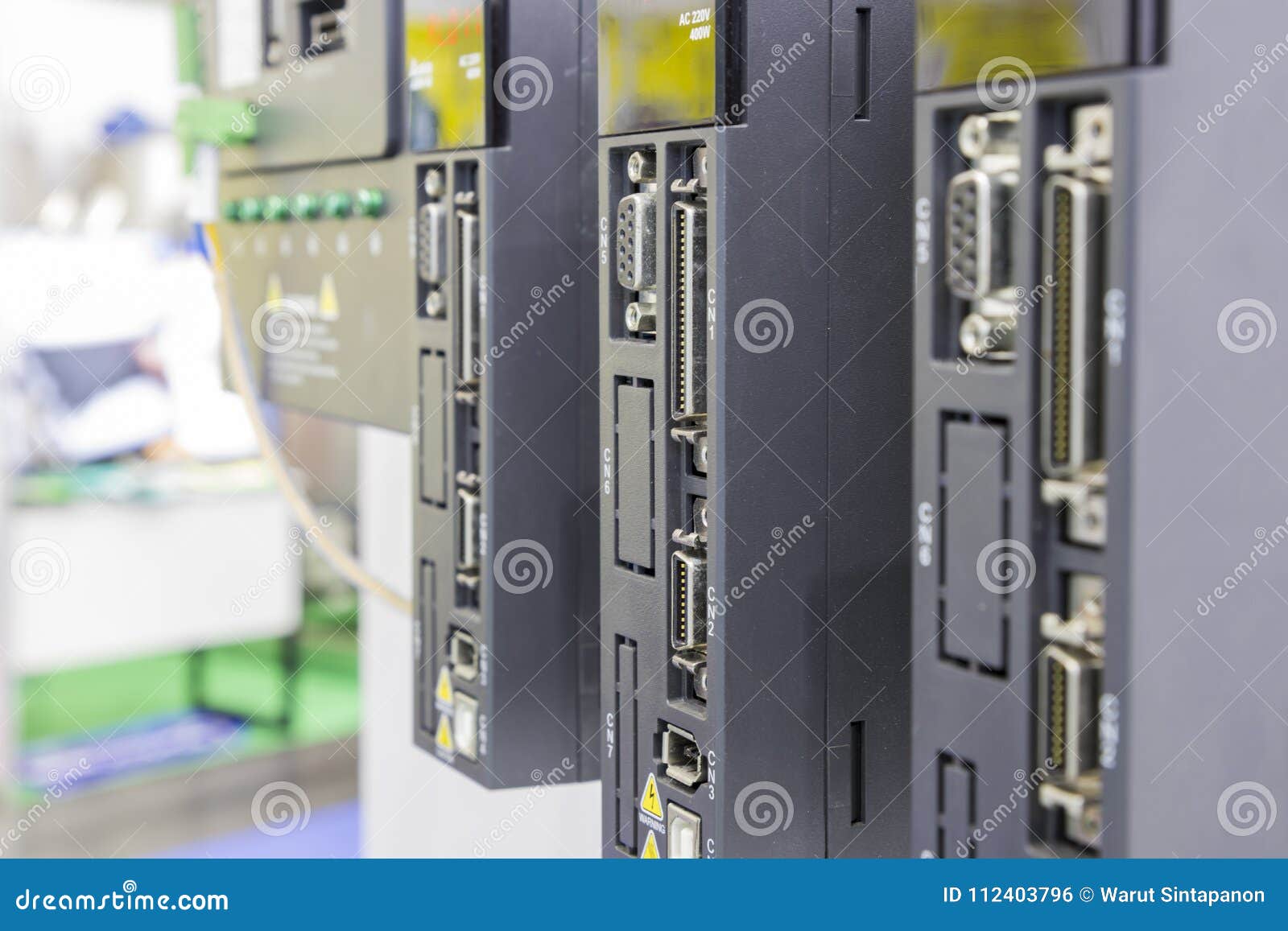 The PLC Controller for Industrial Machine Stock Photo - Image of ...