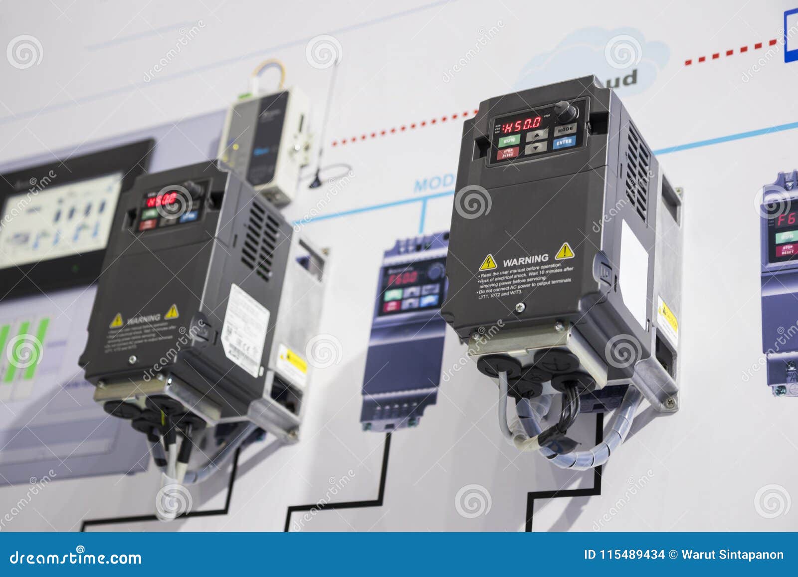 The PLC Controller for Industrial Machine Stock Photo - Image of ...