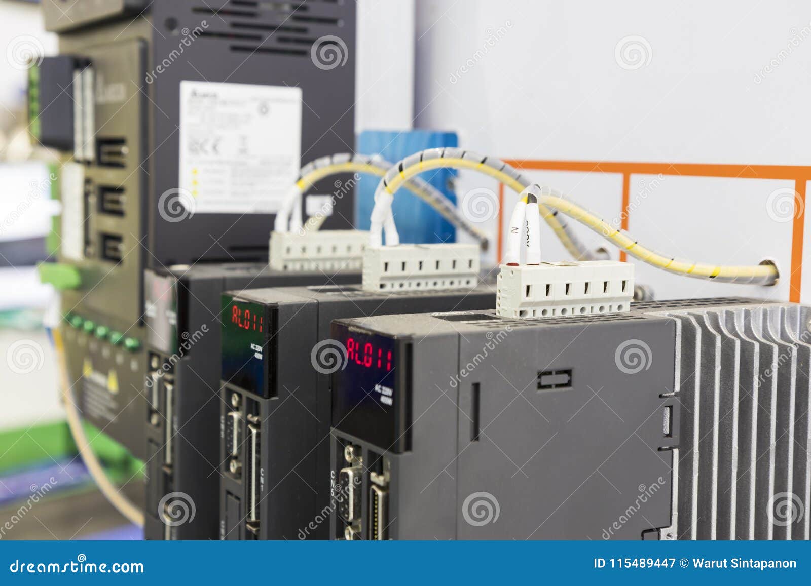 The PLC Controller for Industrial Machine Stock Image - Image of ...