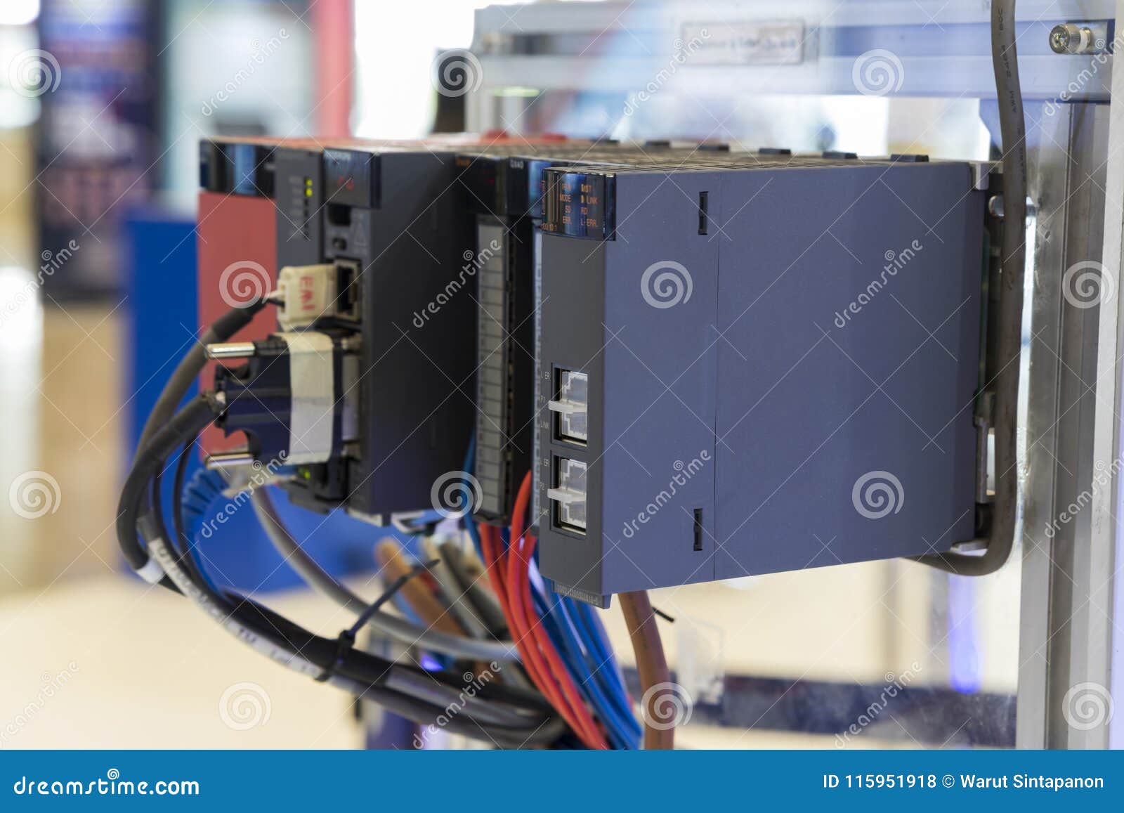 The PLC Controller For Industrial Machine Royalty-Free Stock ...