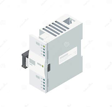 Plc Expansion Modules Isometric Simple Designed Stock Vector ...