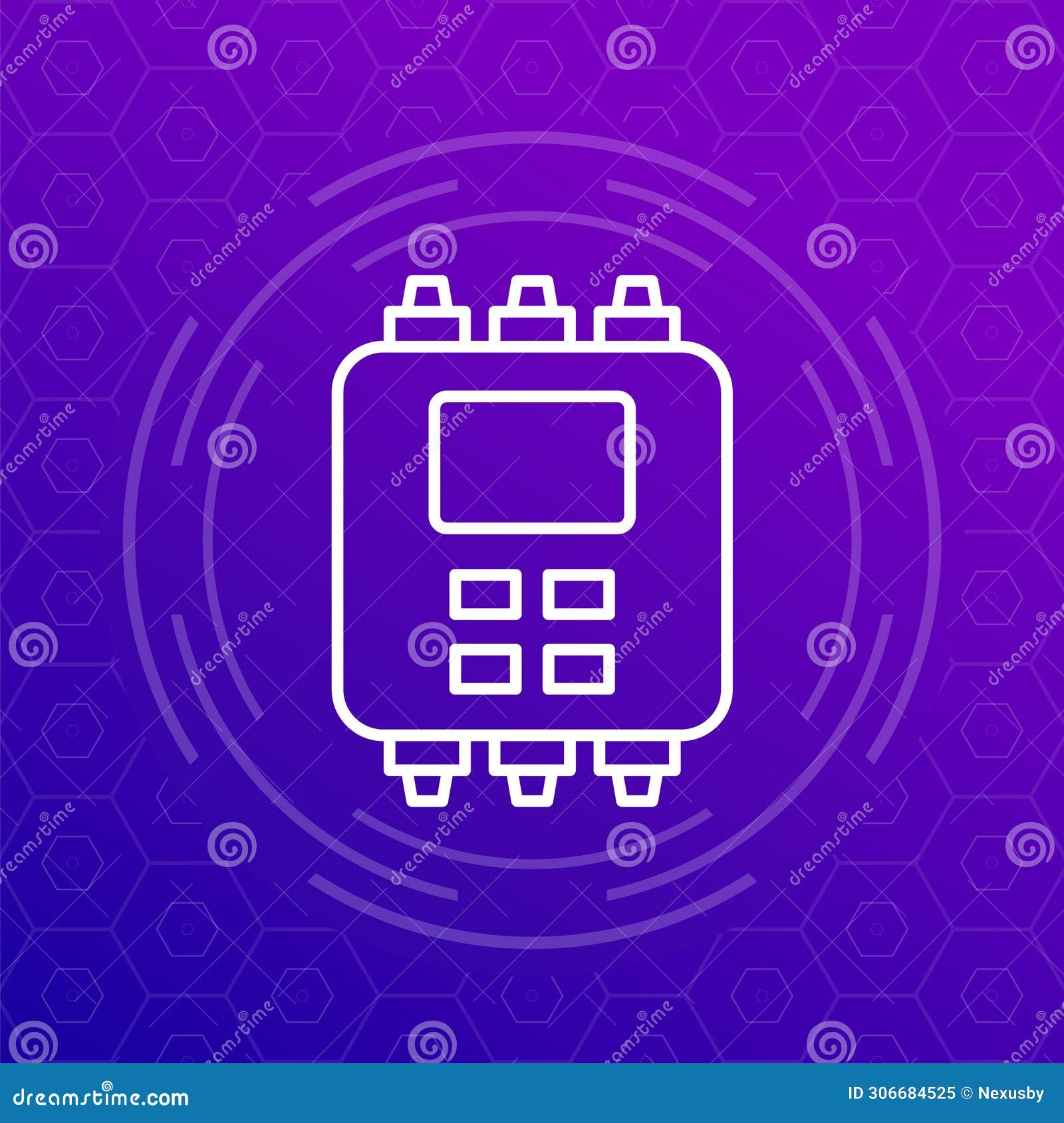 PLC Icon, Programmable Logic Controller Linear Art Vector Illustration ... PLC Icon, Programmable Logic Controller Linear Art Vector Illustration ...