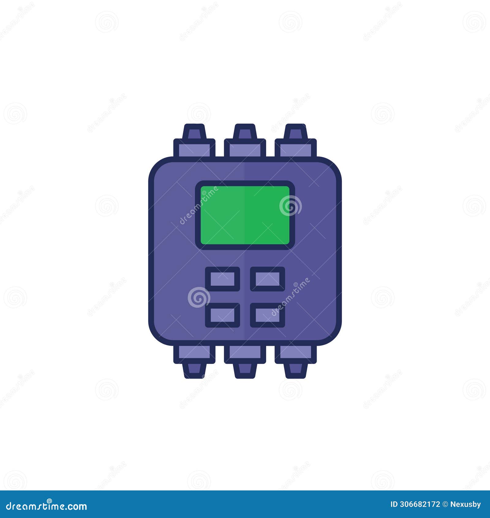 PLC Icon, Programmable Logic Controller Linear Art Vector Illustration ... PLC Icon, Programmable Logic Controller Linear Art Vector Illustration ...