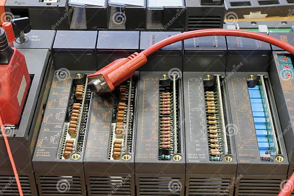 PLC Input and Output Cards. Automation of Production Processes Stock Photo - Image of automatic ...