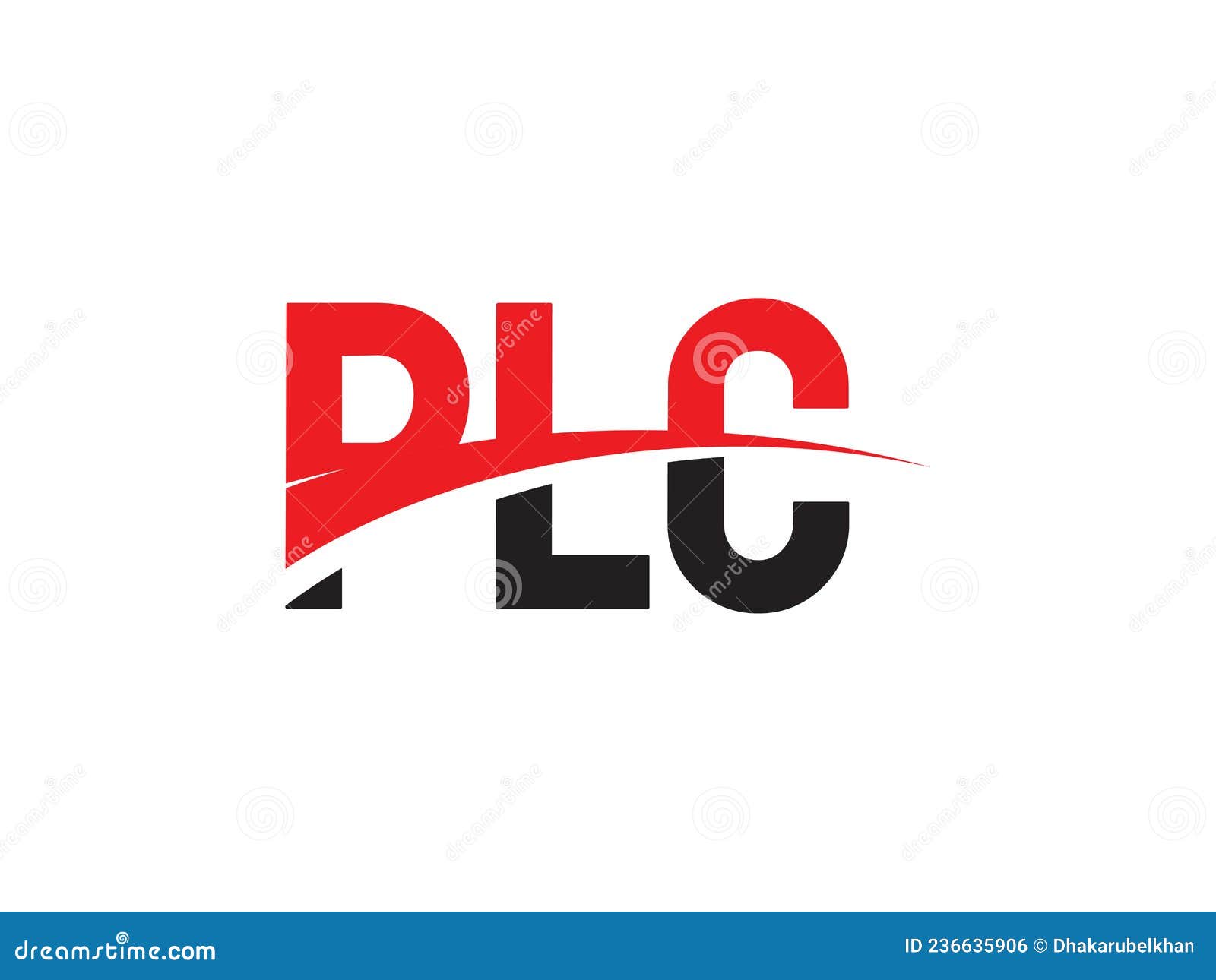 PLC Letter Initial Logo Design Vector Illustration Stock Vector ...