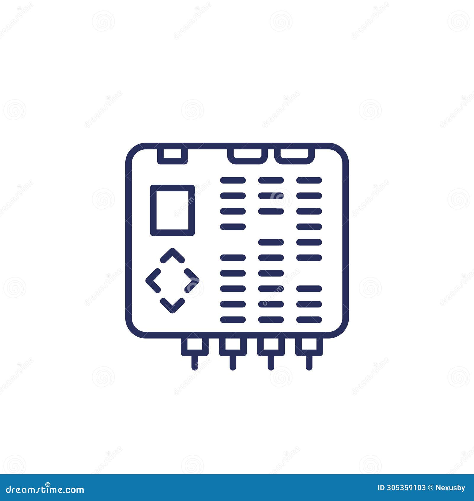 PLC Icon, Programmable Logic Controller Linear Art Vector Illustration ... PLC Icon, Programmable Logic Controller Linear Art Vector Illustration ...