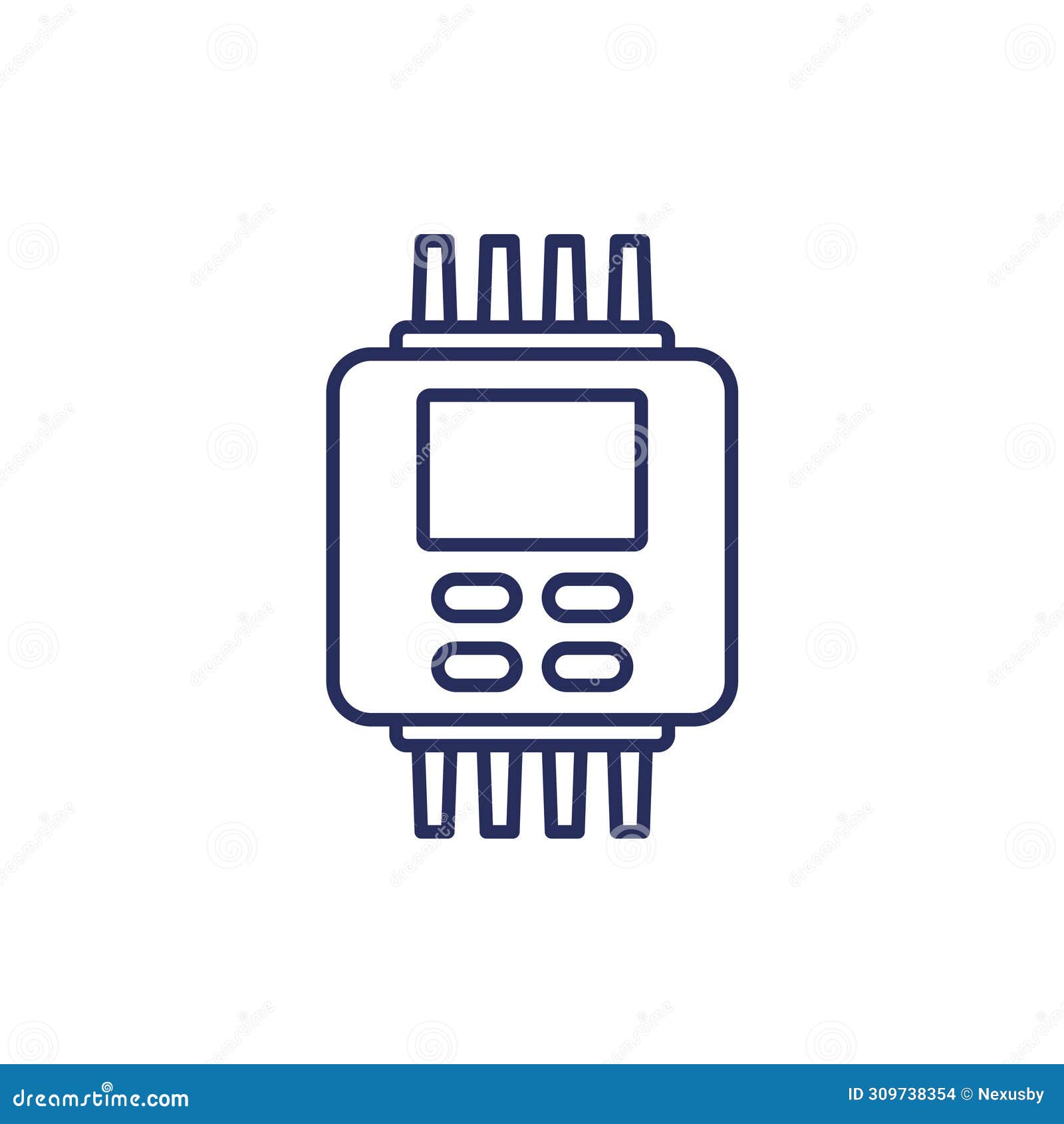 PLC Line Icon Programmable Logic Controller Vector | CartoonDealer.com ... PLC Line Icon Programmable Logic Controller Vector | CartoonDealer.com ...