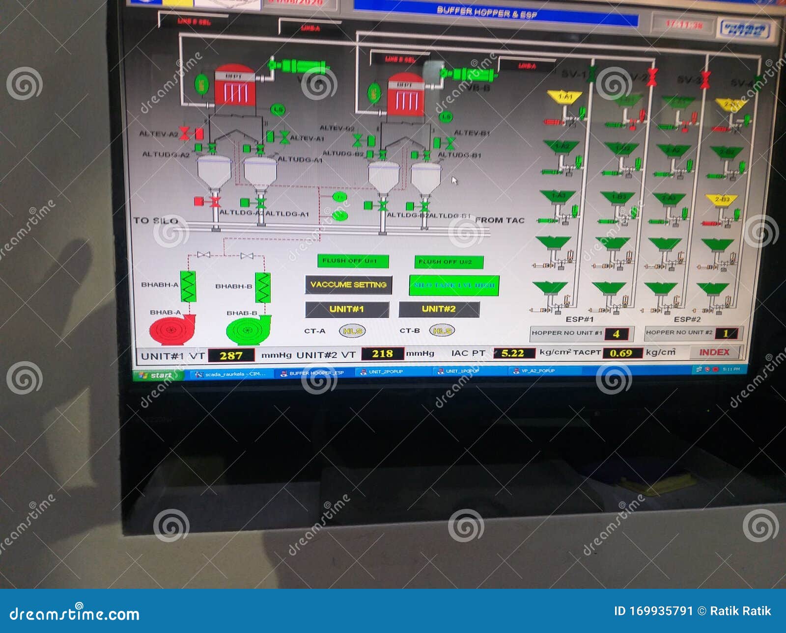 Plc opration screen editorial photo. Image of power - 169935791