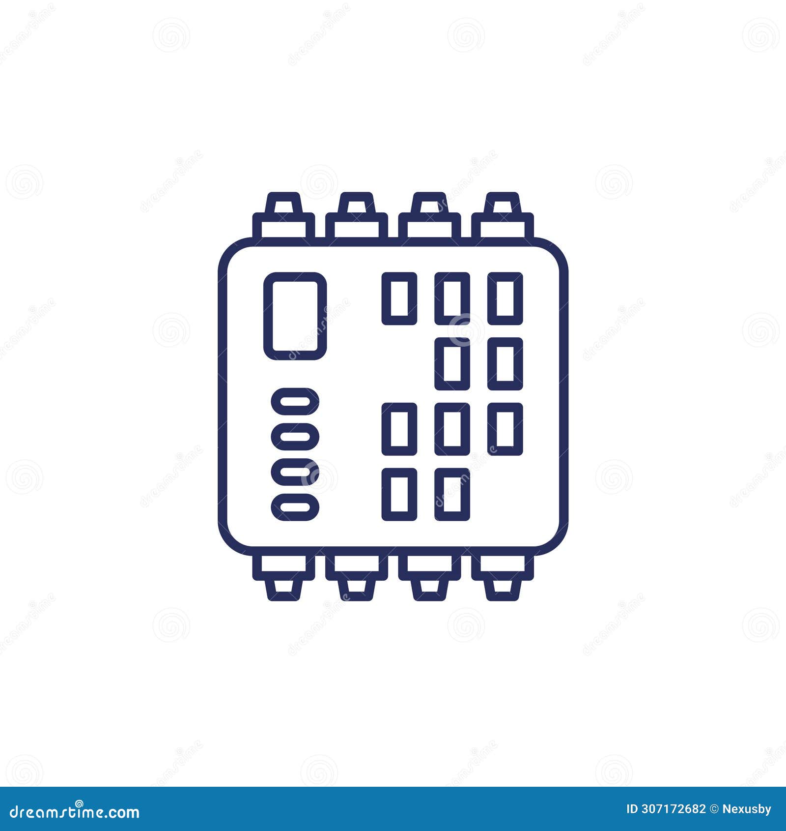 PLC Icon, Programmable Logic Controller Linear Art Vector Illustration ... PLC Icon, Programmable Logic Controller Linear Art Vector Illustration ...