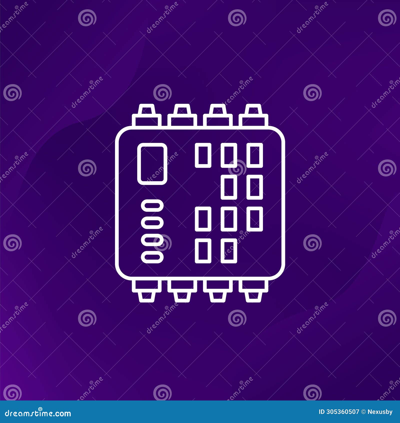 PLC, Programmable Logic Controller Line Icon Vector Illustration ... PLC, Programmable Logic Controller Line Icon Vector Illustration ...