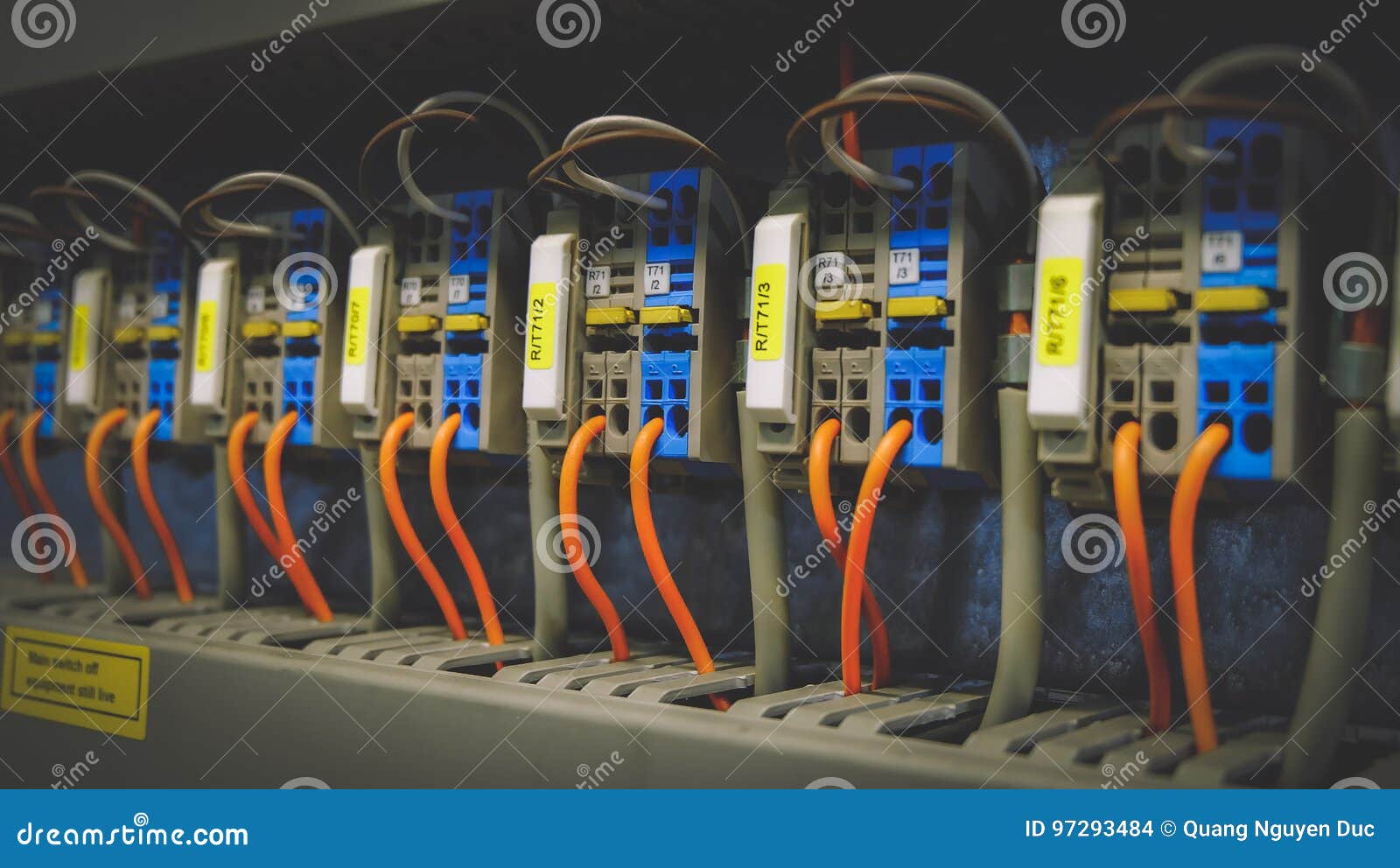 PLC Wires stock photo. Image of installation, industry - 97293484