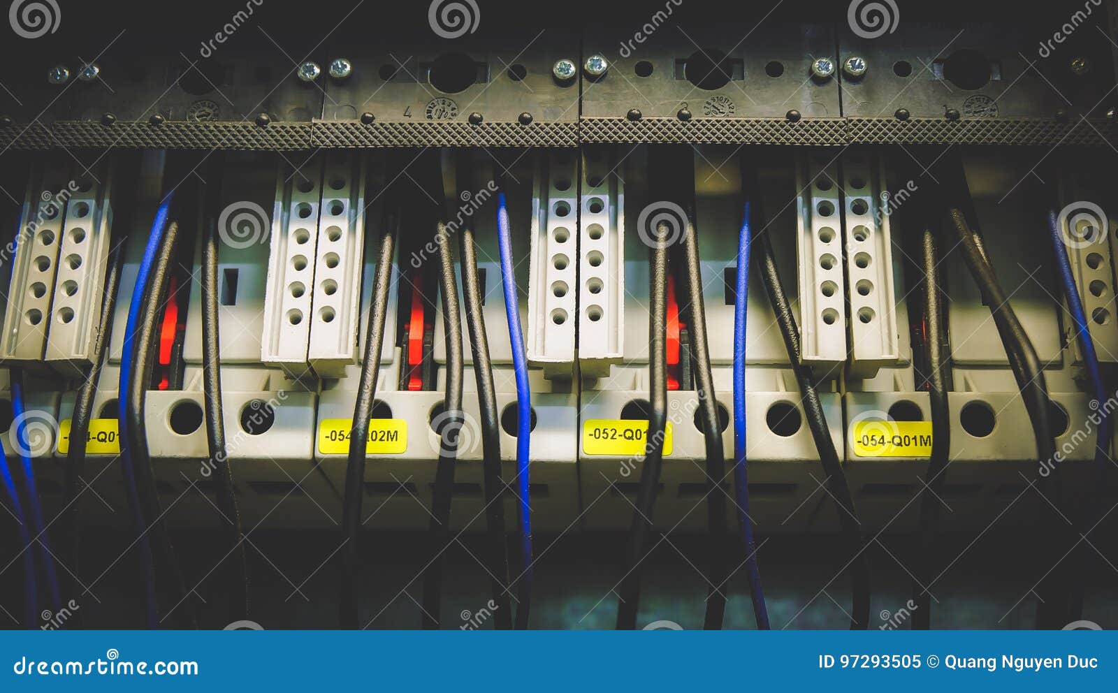 PLC Wires stock image. Image of green, isolation, assemble - 97293505