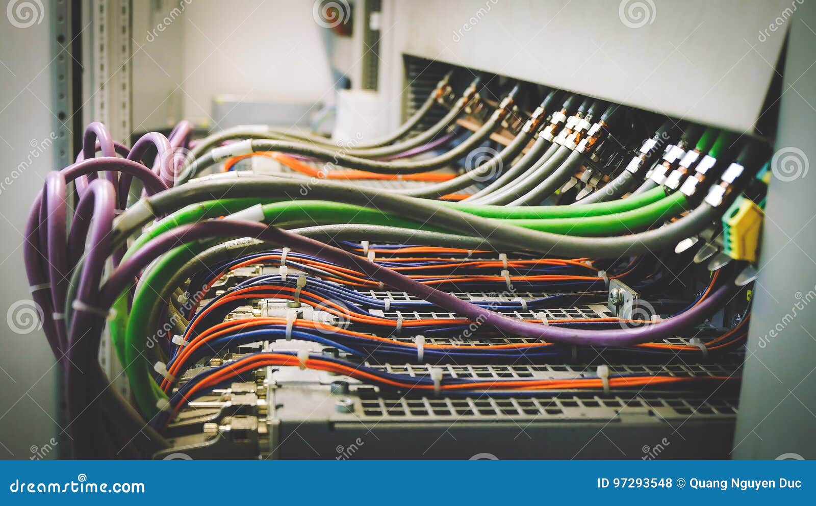 PLC Wires stock photo. Image of automatic, closeup, colorful - 97293548