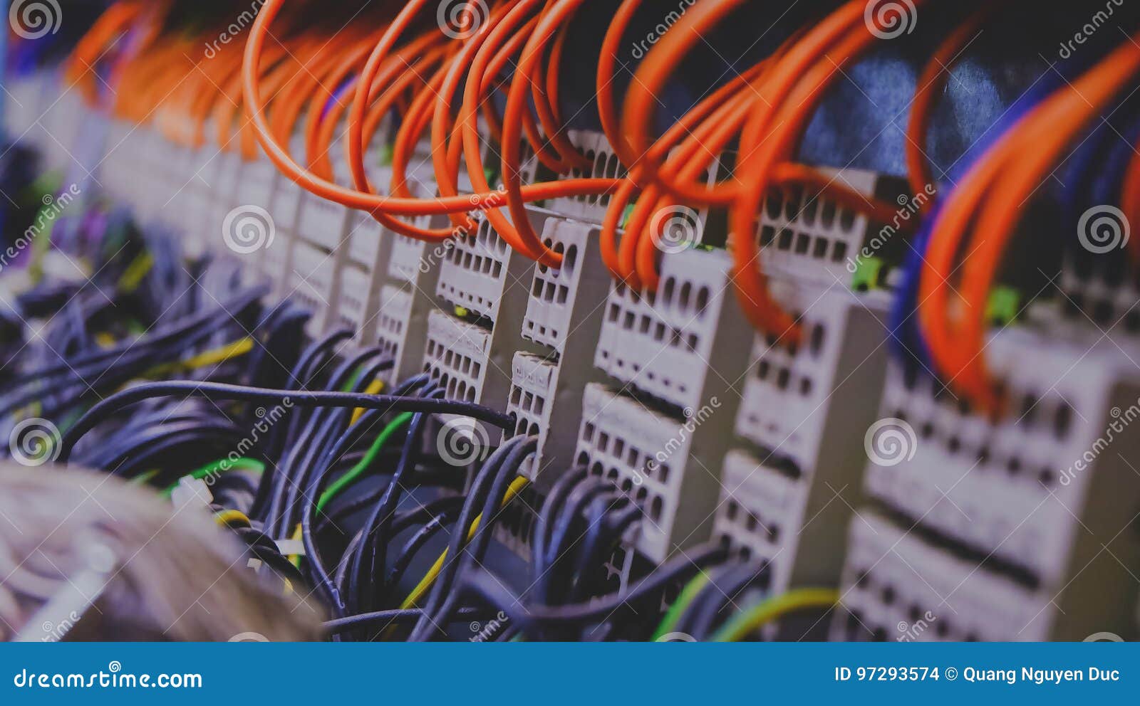 PLC Wires stock photo. Image of distribution, installation - 97293574