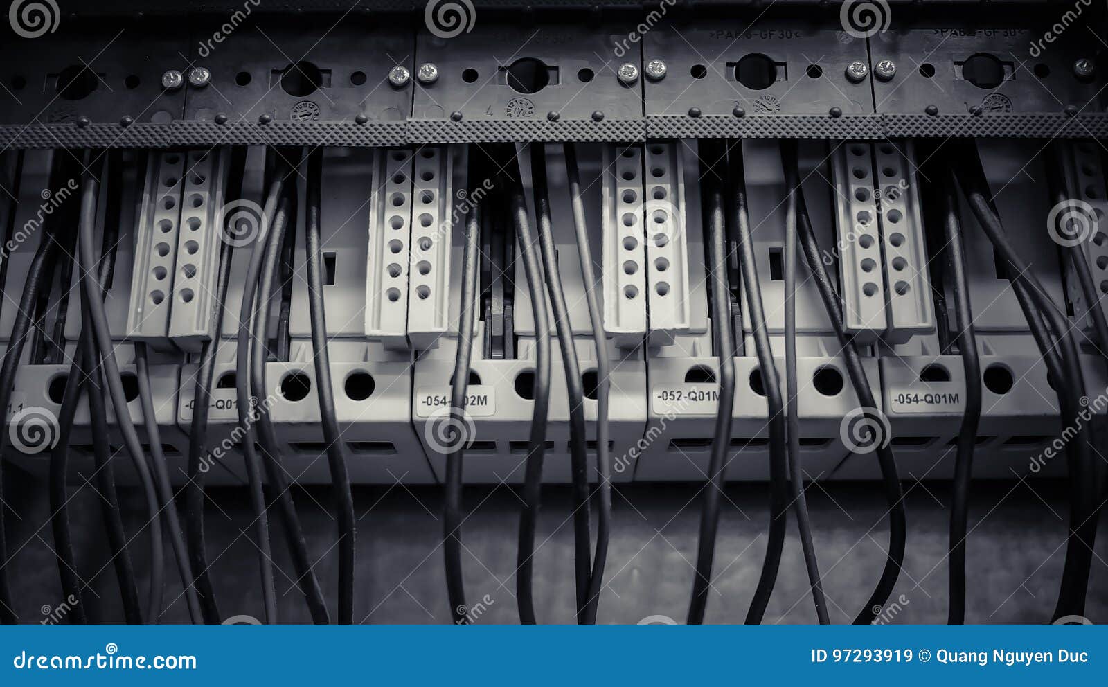 PLC Wires stock image. Image of electric, closeup, automation - 97293919