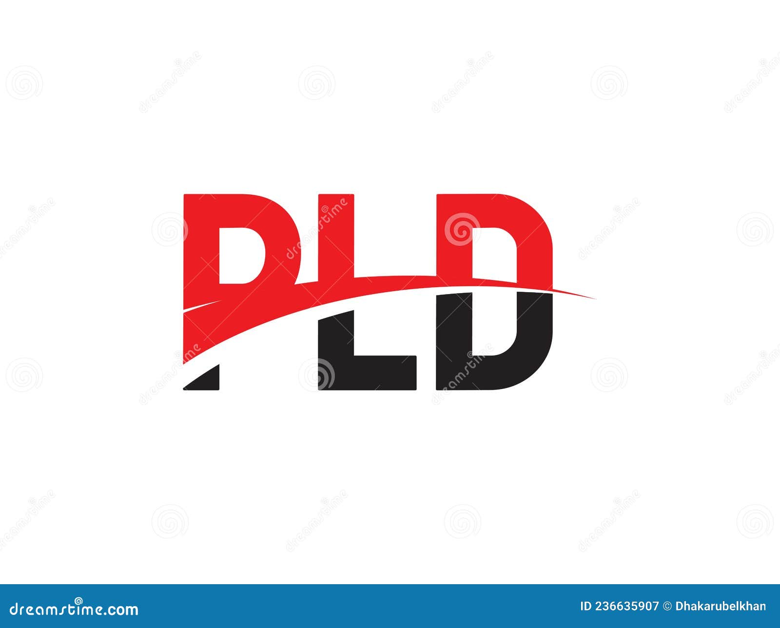 PLD Letter Initial Logo Design Vector Illustration Stock Vector ...