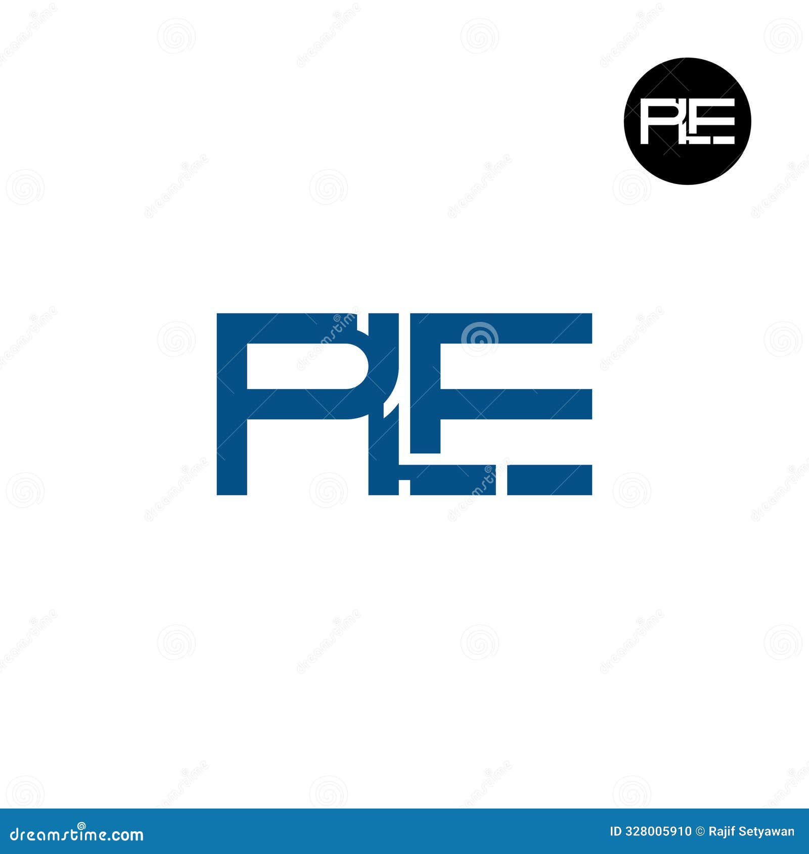 PLE Logo Letter Monogram Design Stock Vector - Illustration of brands ...