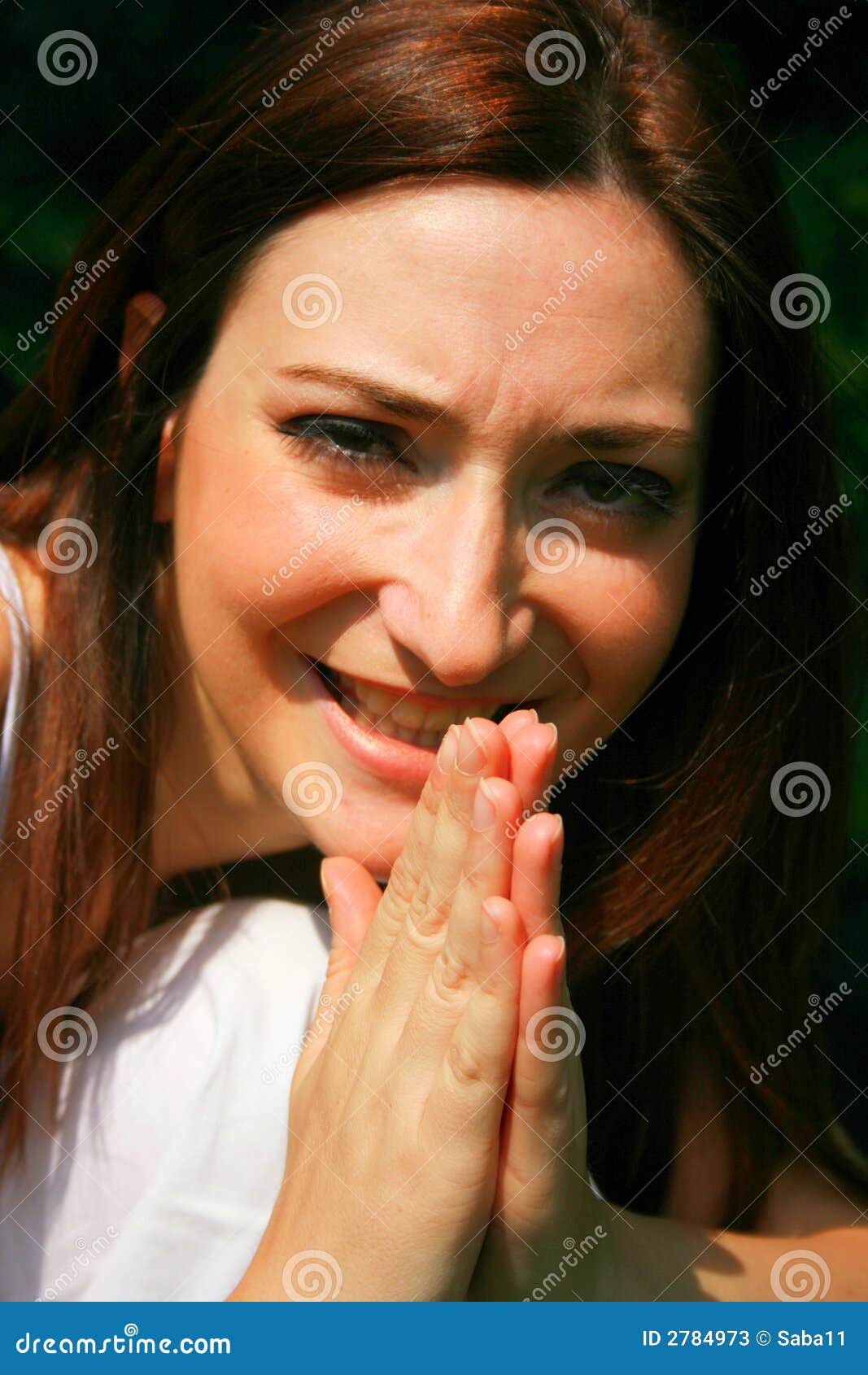 Pleading stock image. Image of implore, hands, auburn - 2784973