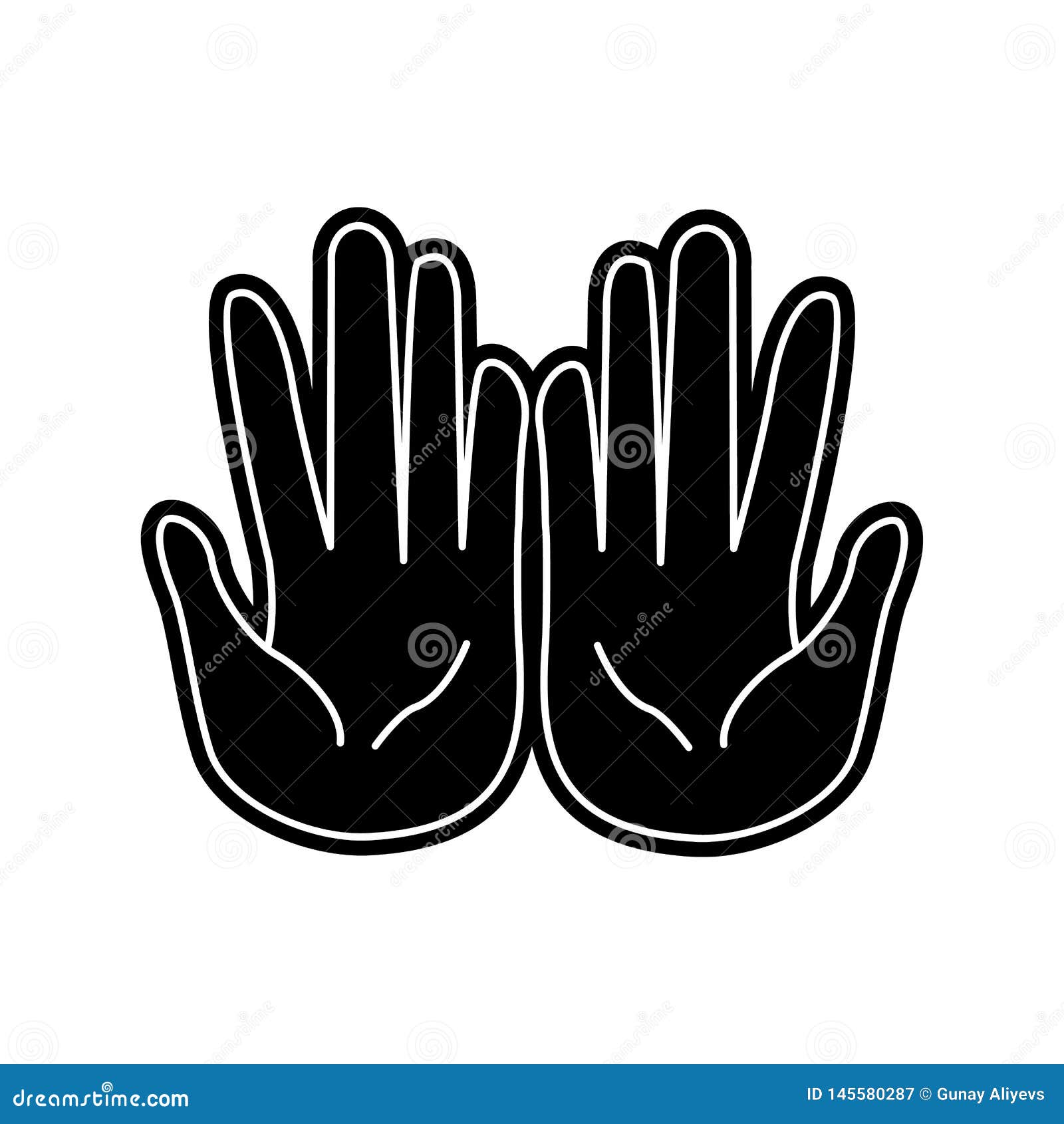 Pleading Hands Icon. Element of Arabian for Mobile Concept and Web Apps ...