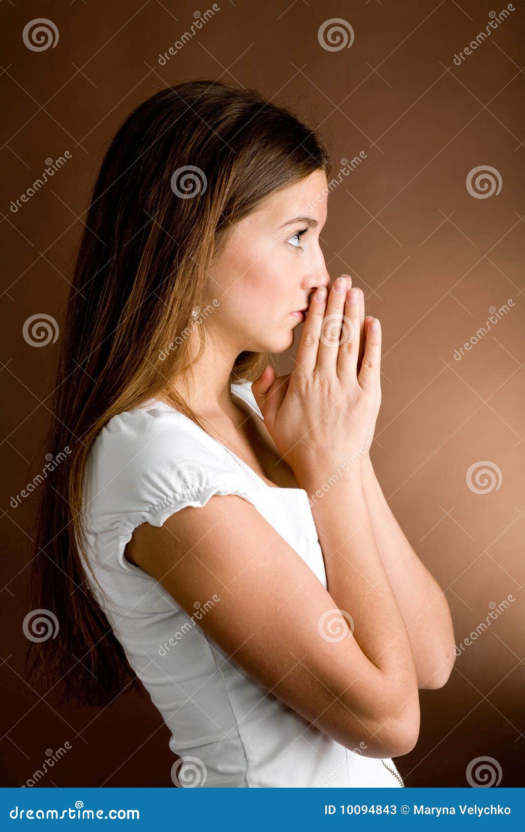 Pleading woman stock image. Image of emotional, appeal - 10094843