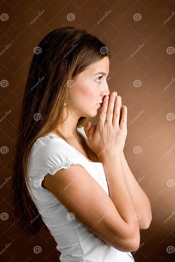 Pleading woman stock image. Image of emotional, appeal - 10094843