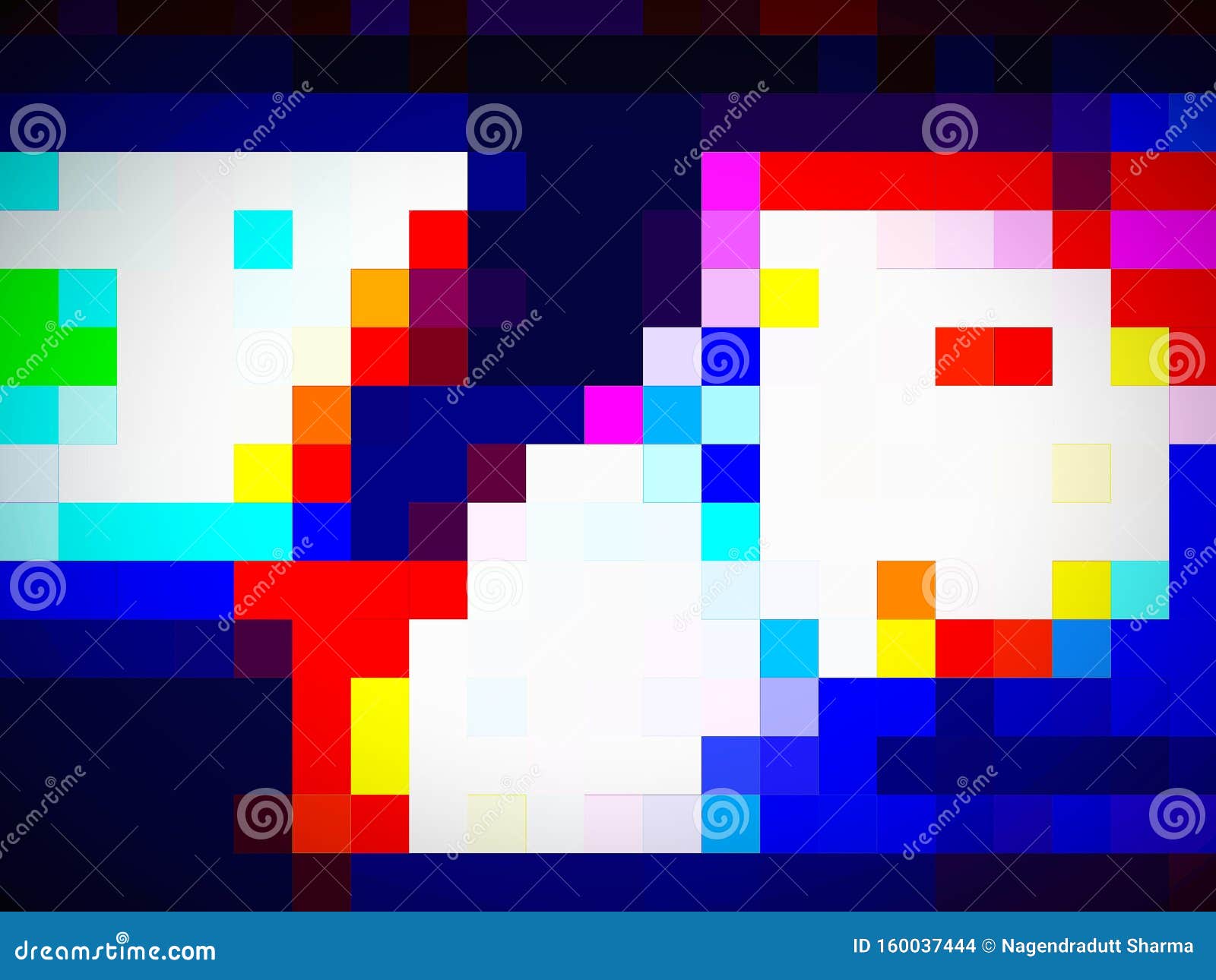 A Pleasant Geometric Pattern of Designing Squares Stock Illustration ...