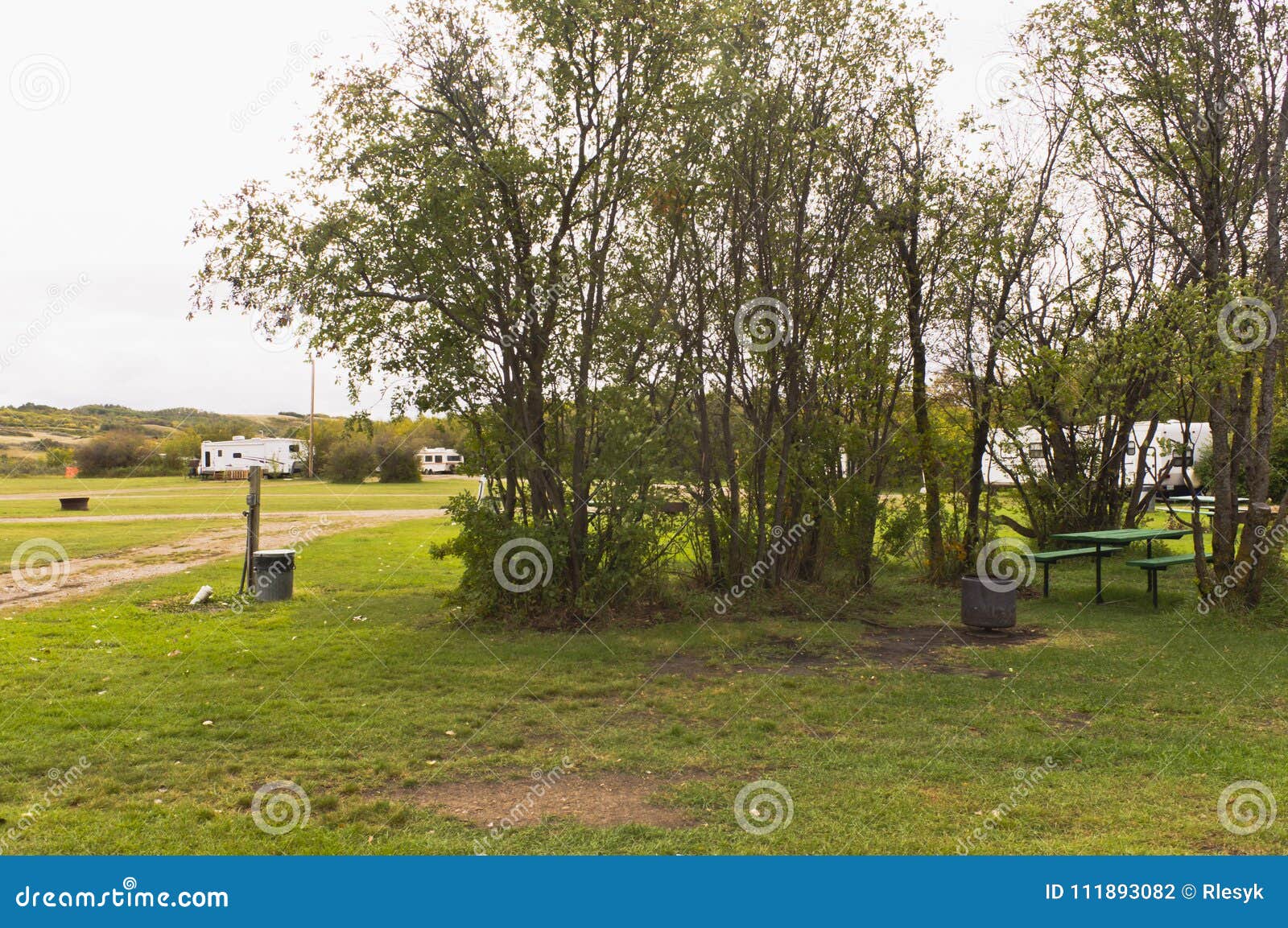 Community Camp Site at Glenburn, Saskatchewan, Canada Stock Photo ...