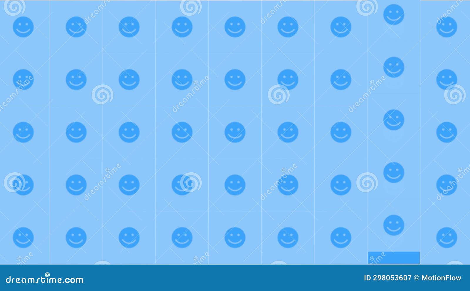 Smiley Face Grid Playful Blue Circles for Wallpaper or Web Background ...