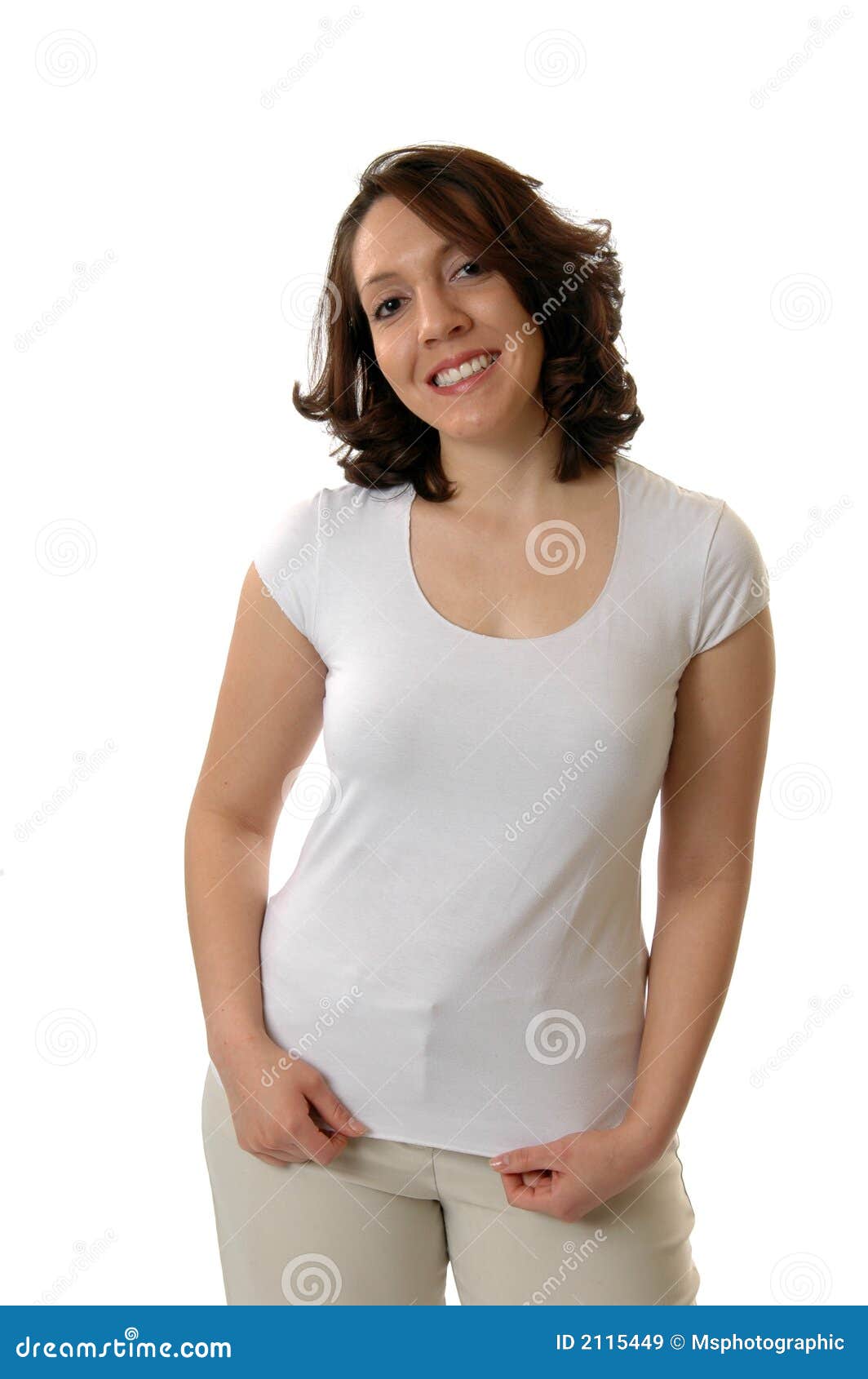 Pleasant Woman stock image. Image of isolated, beautiful - 2115449