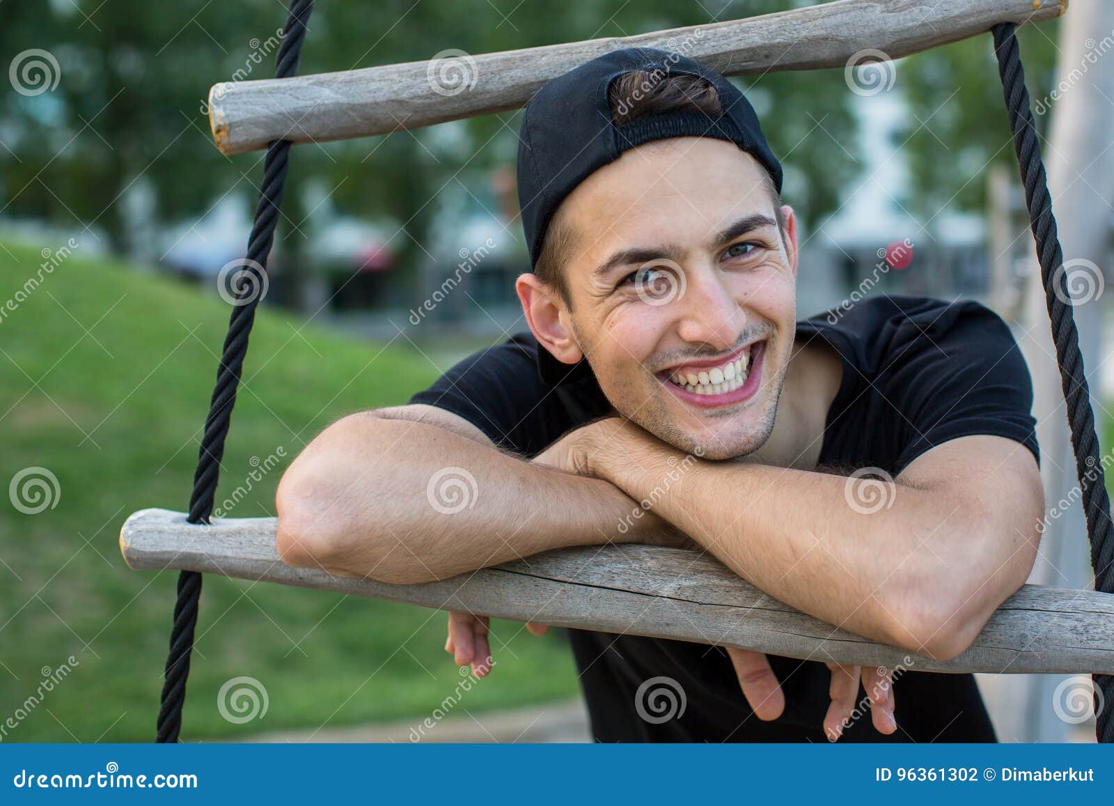 Pleasant Young Man with a Happy Smile. Stock Photo - Image of freedom ...