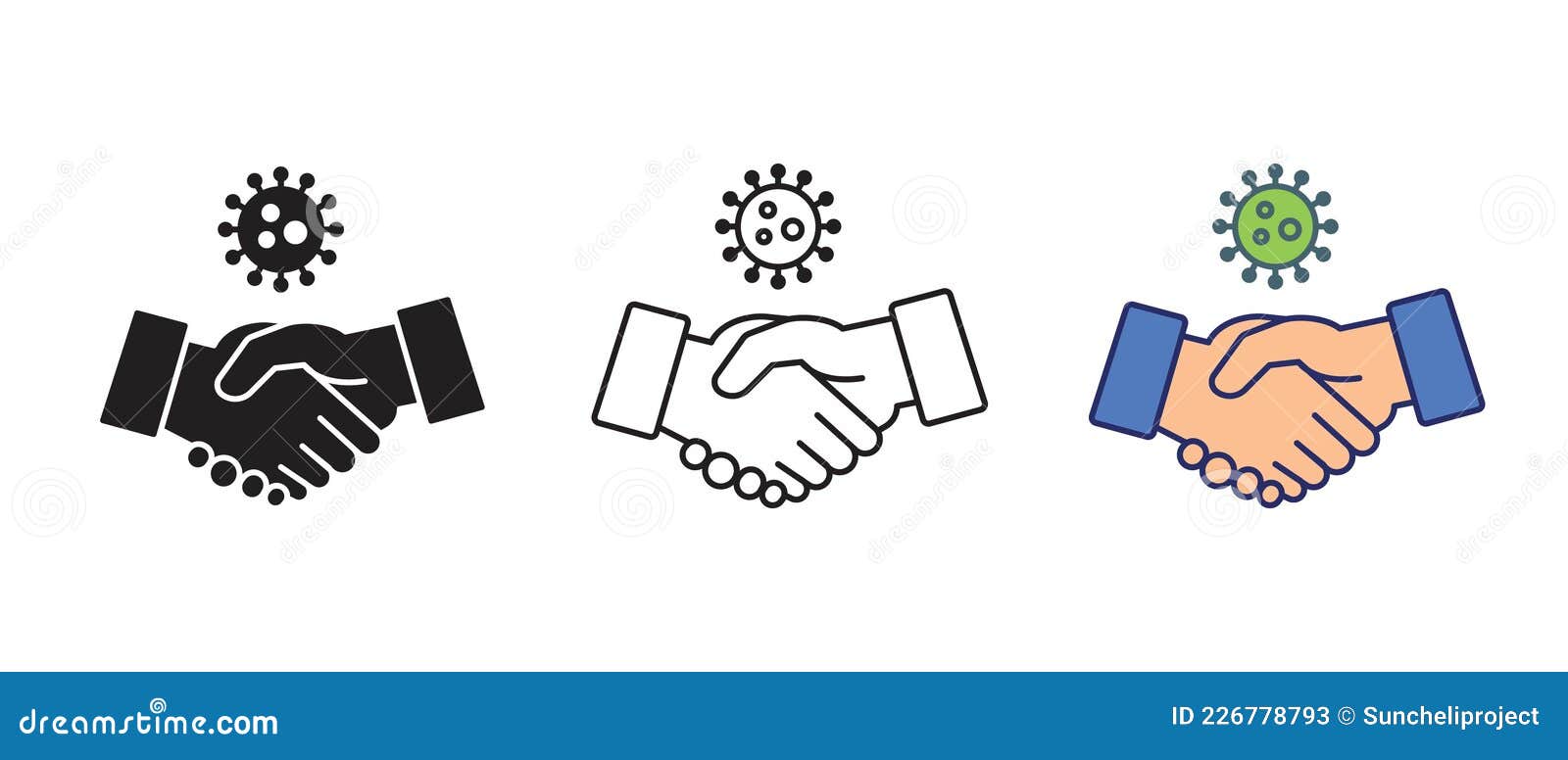 Please Avoid Physical Contact Stock Vector - Illustration of trust ...