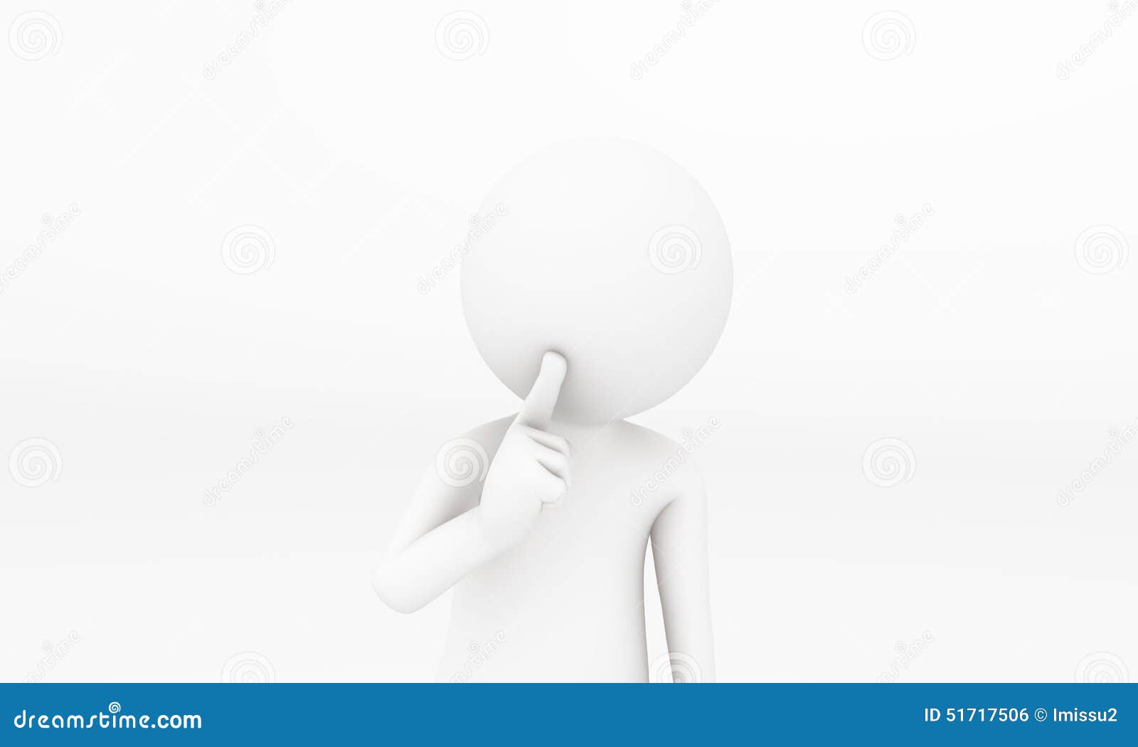 Please be quiet stock illustration. Illustration of idea - 51717506