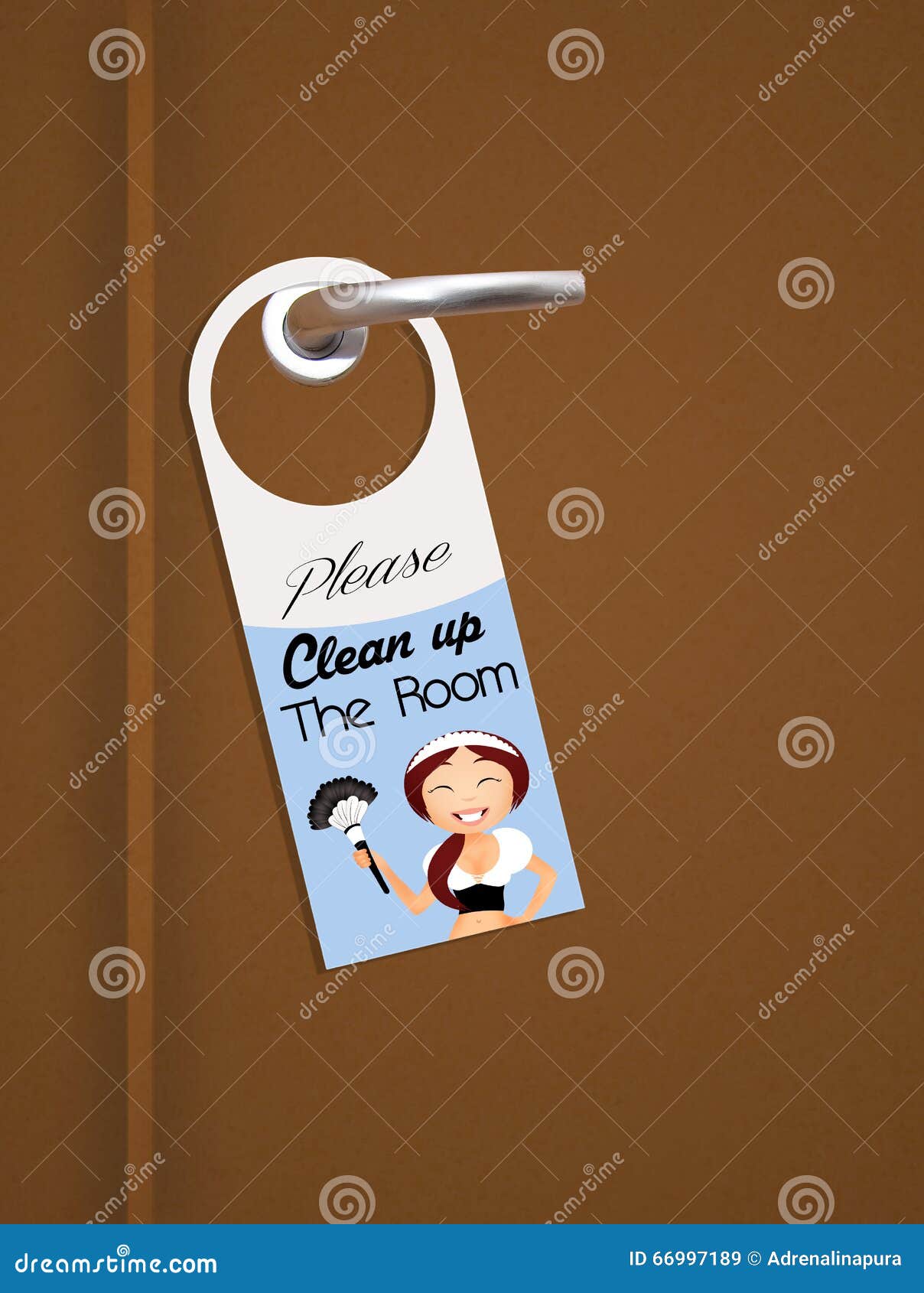 Please clean up the room stock illustration. Illustration of sign ...