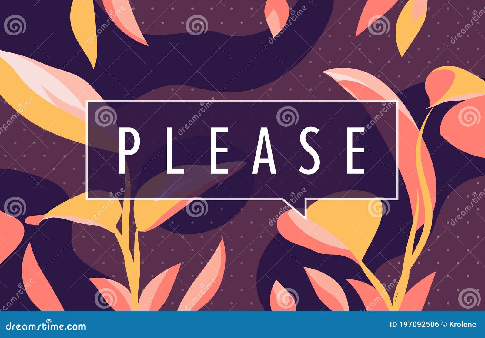 Please in Design Banner. Vector Template for Web, Print, Presentation ...