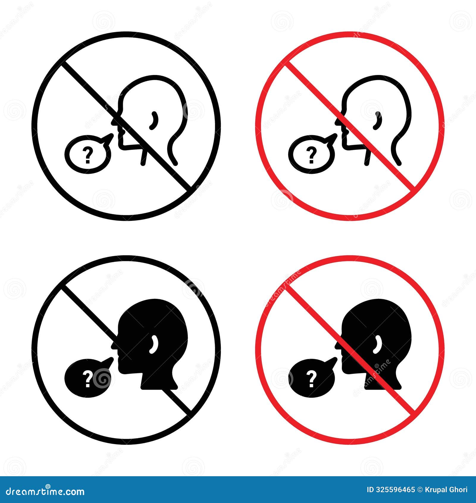 The Please Do Not Ask Sign Requests Silence and Privacy, Featuring a ...