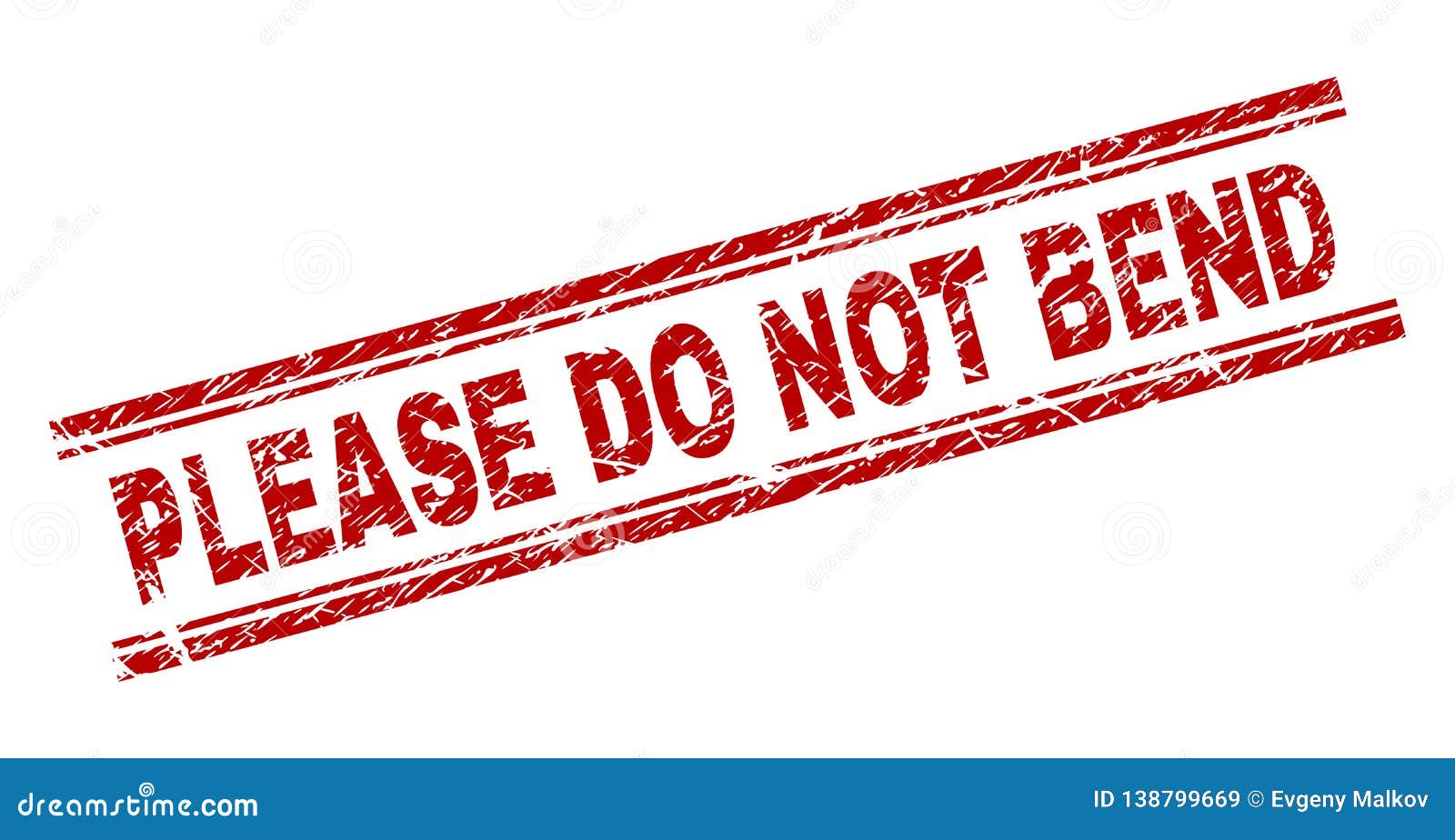 Scratched Textured PLEASE DO NOT BEND Stamp Seal Stock Vector ...