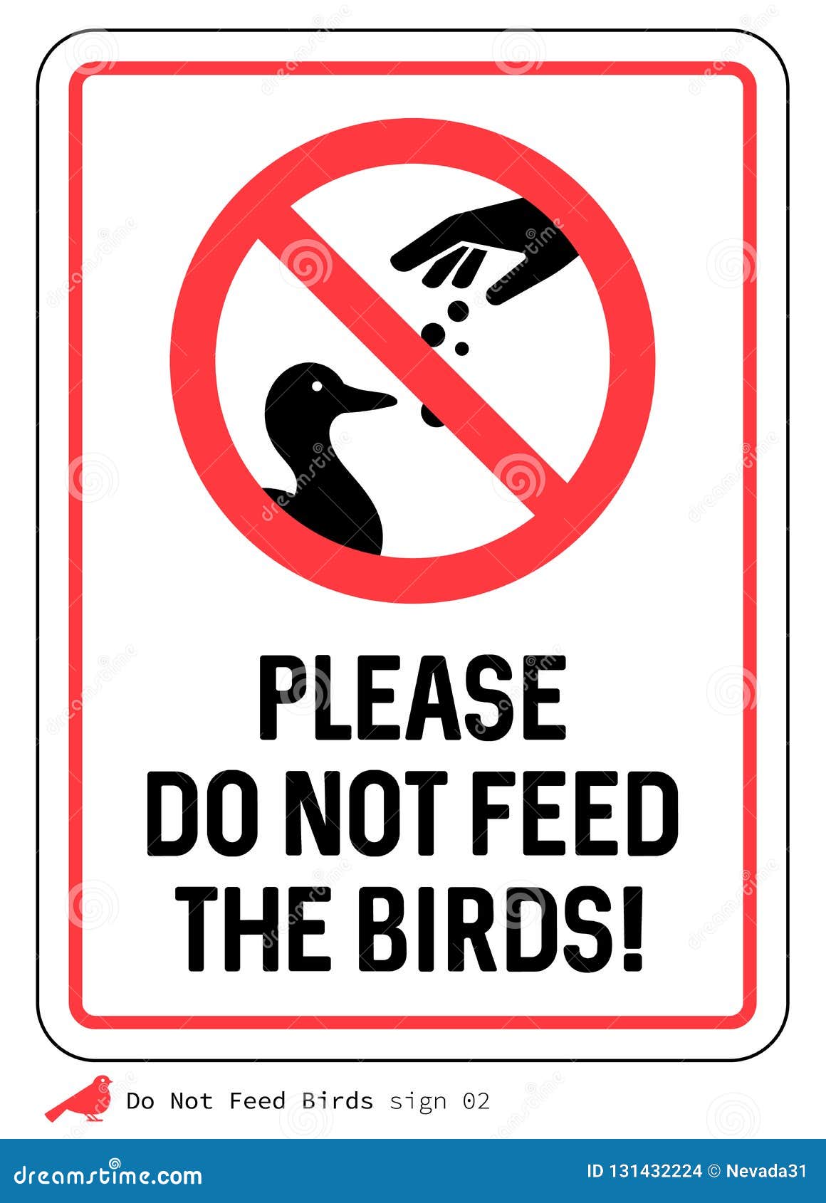 Please Do Not Feed the Birds Sign Stock Vector - Illustration of animal ... Please Do Not Feed the Birds Sign Stock Vector - Illustration of animal ...