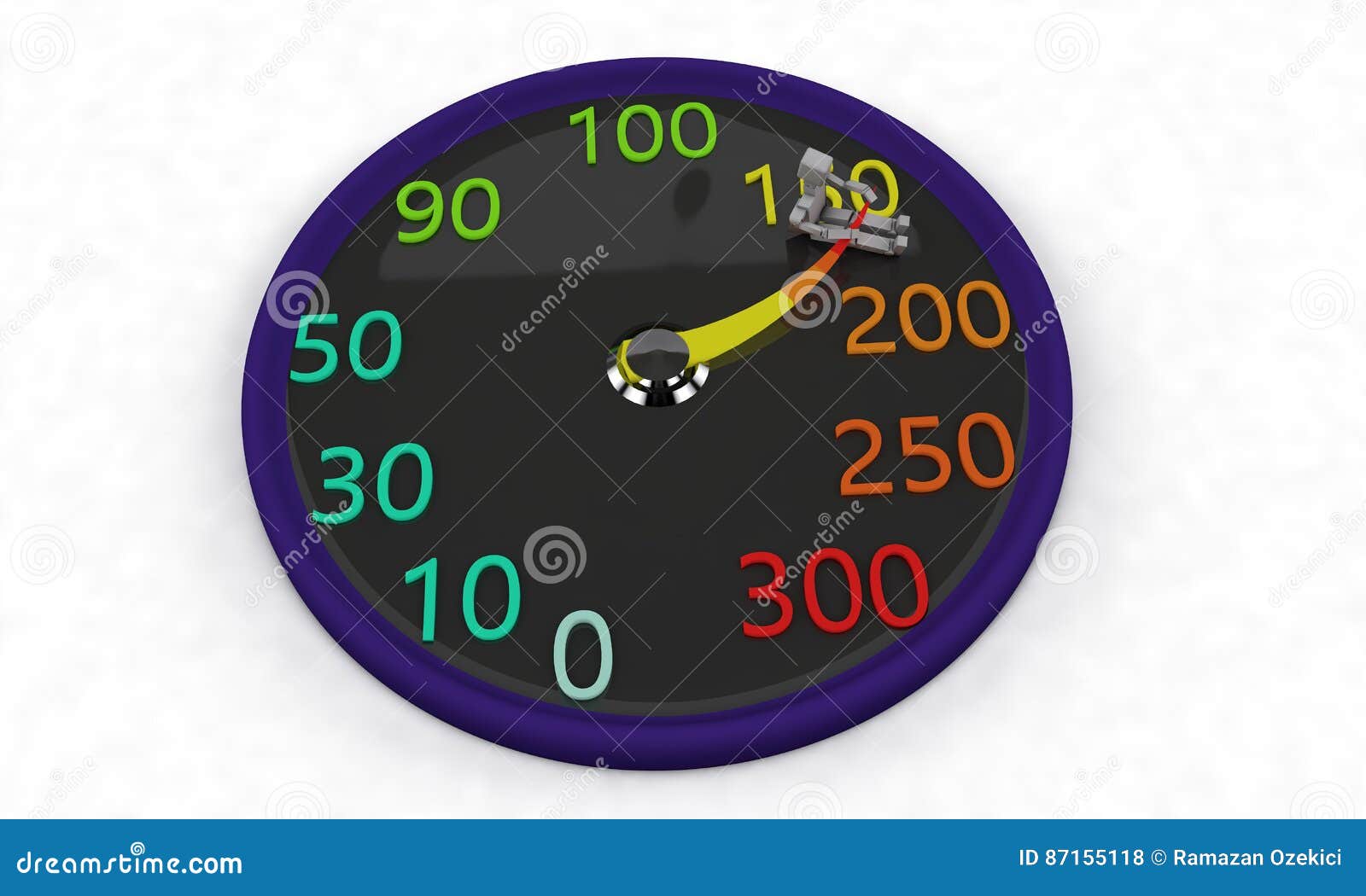 Please Do Not Speed,3d Render Stock Illustration - Illustration of ...