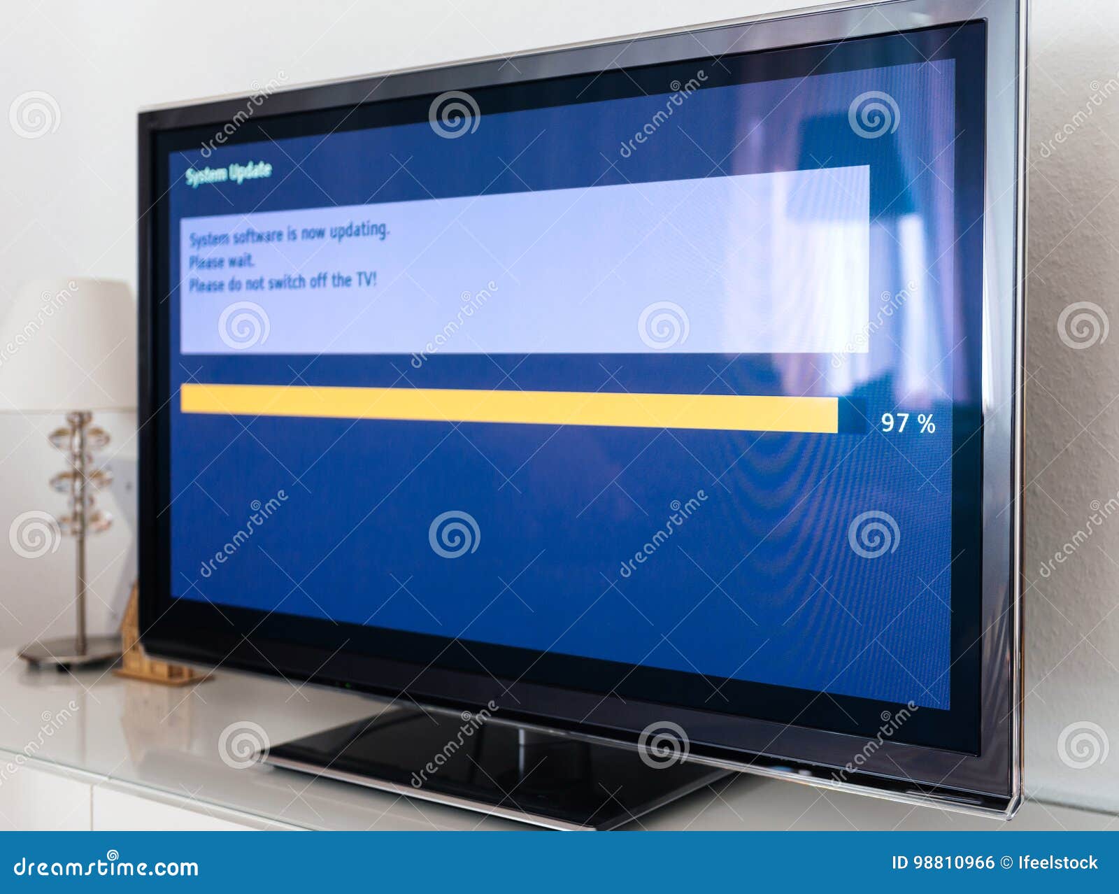 Please Do Not Switch Off Your Tv Tv Update Stock Photo - Image of click ...