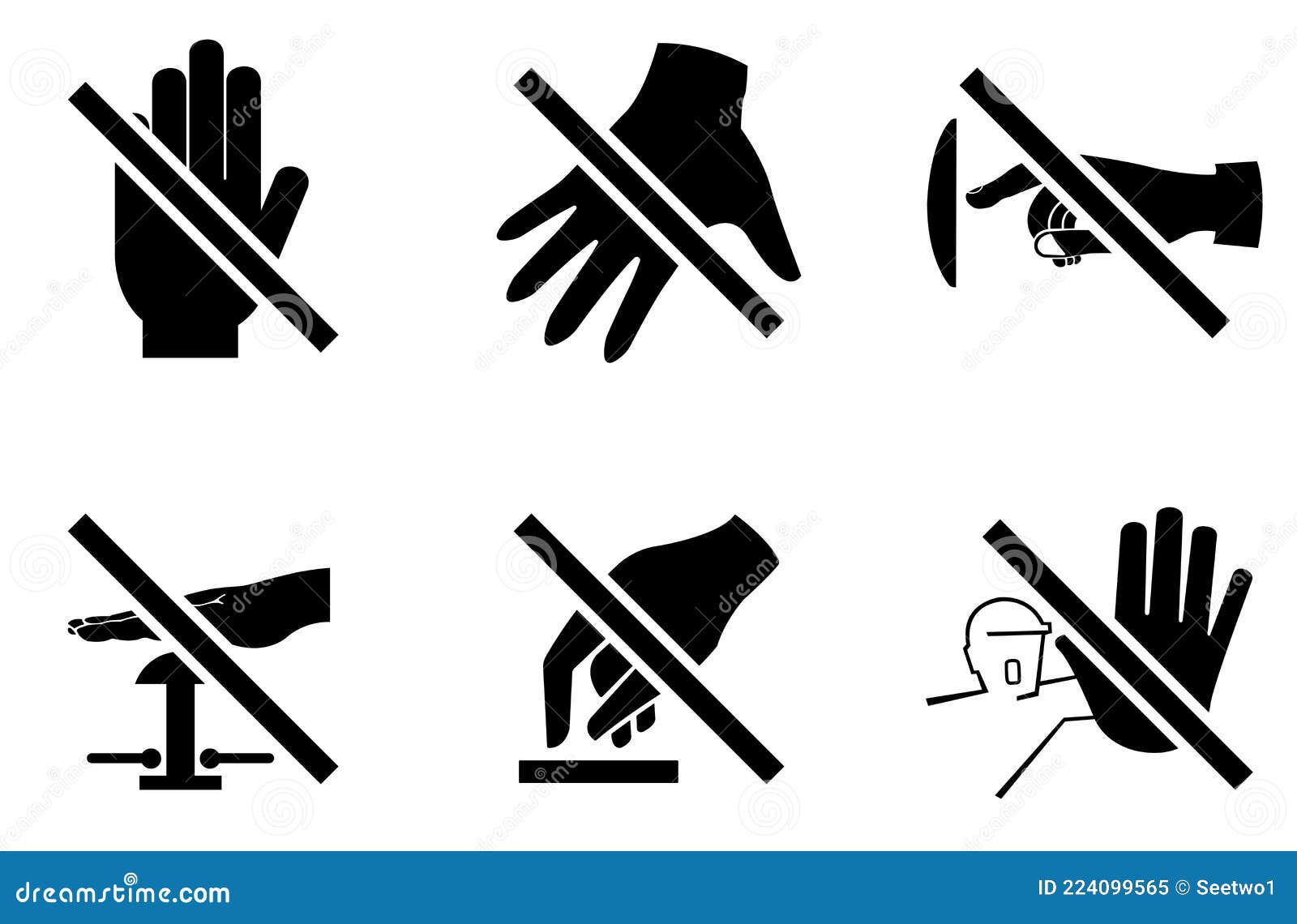 Please Do Not Touch Sign Icon Stock Vector - Illustration of ...