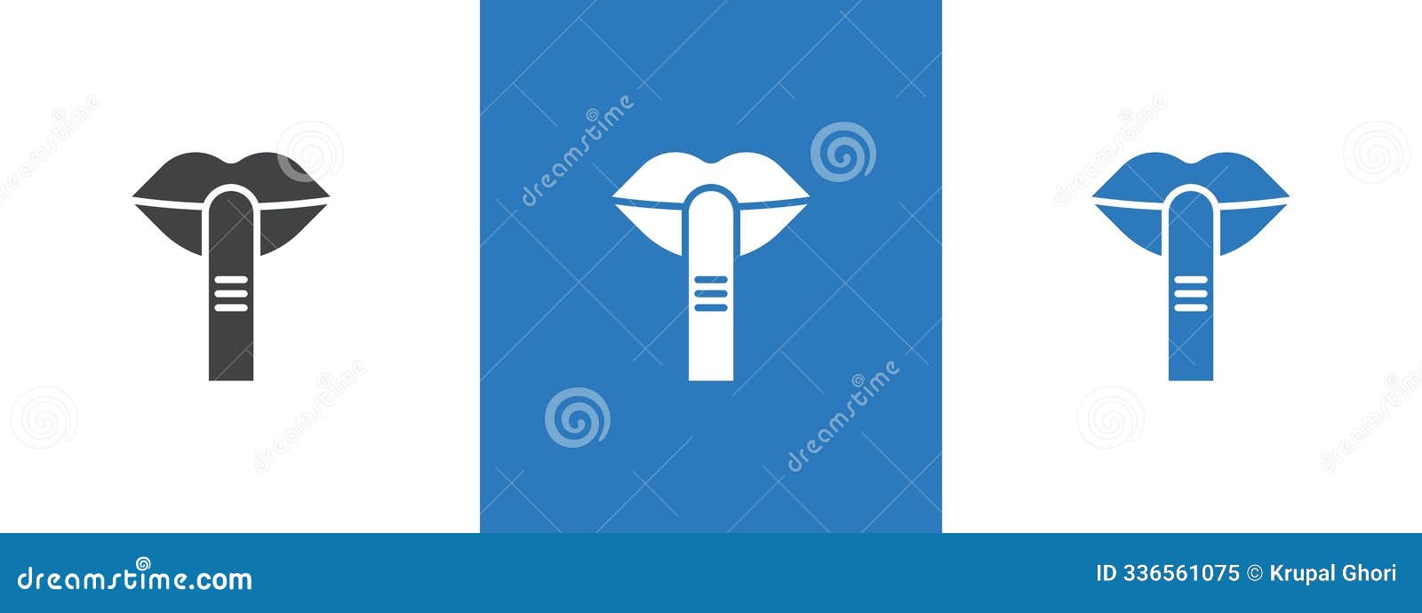 Please Do Quite Pssst Icon Black Line Art Vector Logo | CartoonDealer ...