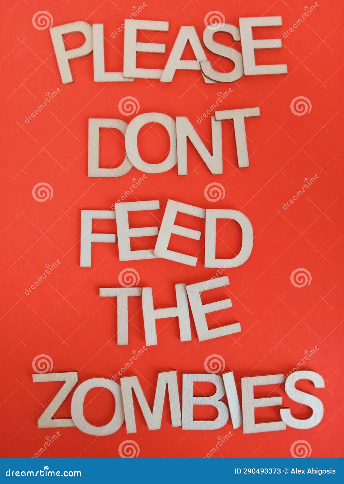 Please Don T Feed the Zombies Stock Image - Image of halloween, unique ...