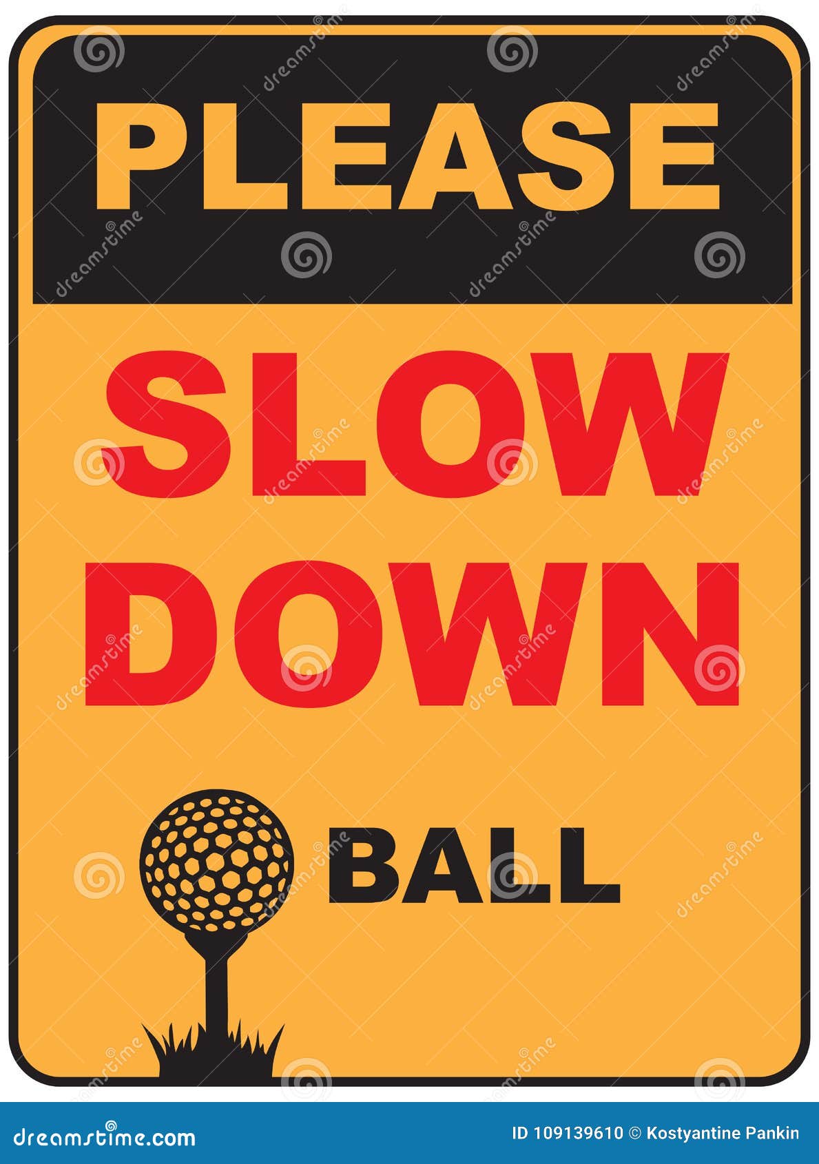 Drive Slowly Vintage Rusty Metal Sign Cartoon Vector | CartoonDealer ...