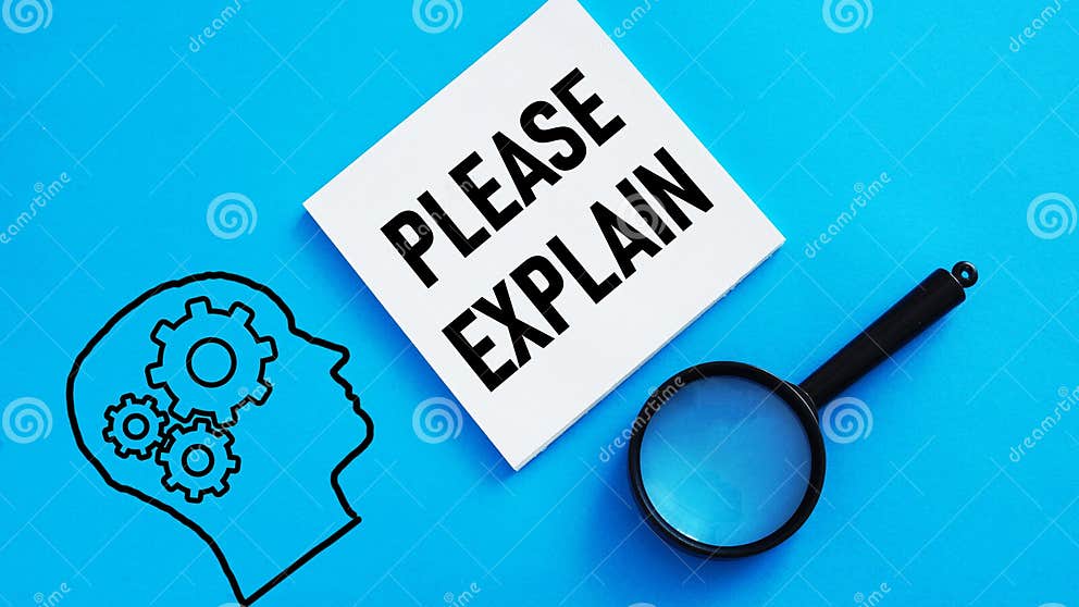 Please Explain is Shown Using the Text Stock Photo - Image of executive ...