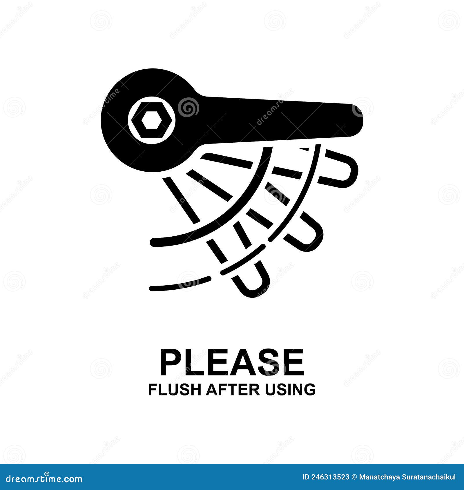 Man Using On Flush Toilet With Constipation, Large And Small Intestine ...